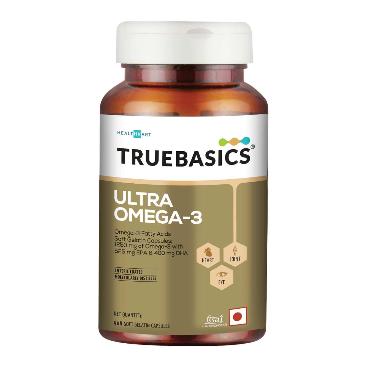 Buy TRUEBASICS ULTRA OMEGA ENRICHED WITH 1250 MG WITH 425MG EPA & 325MG ...