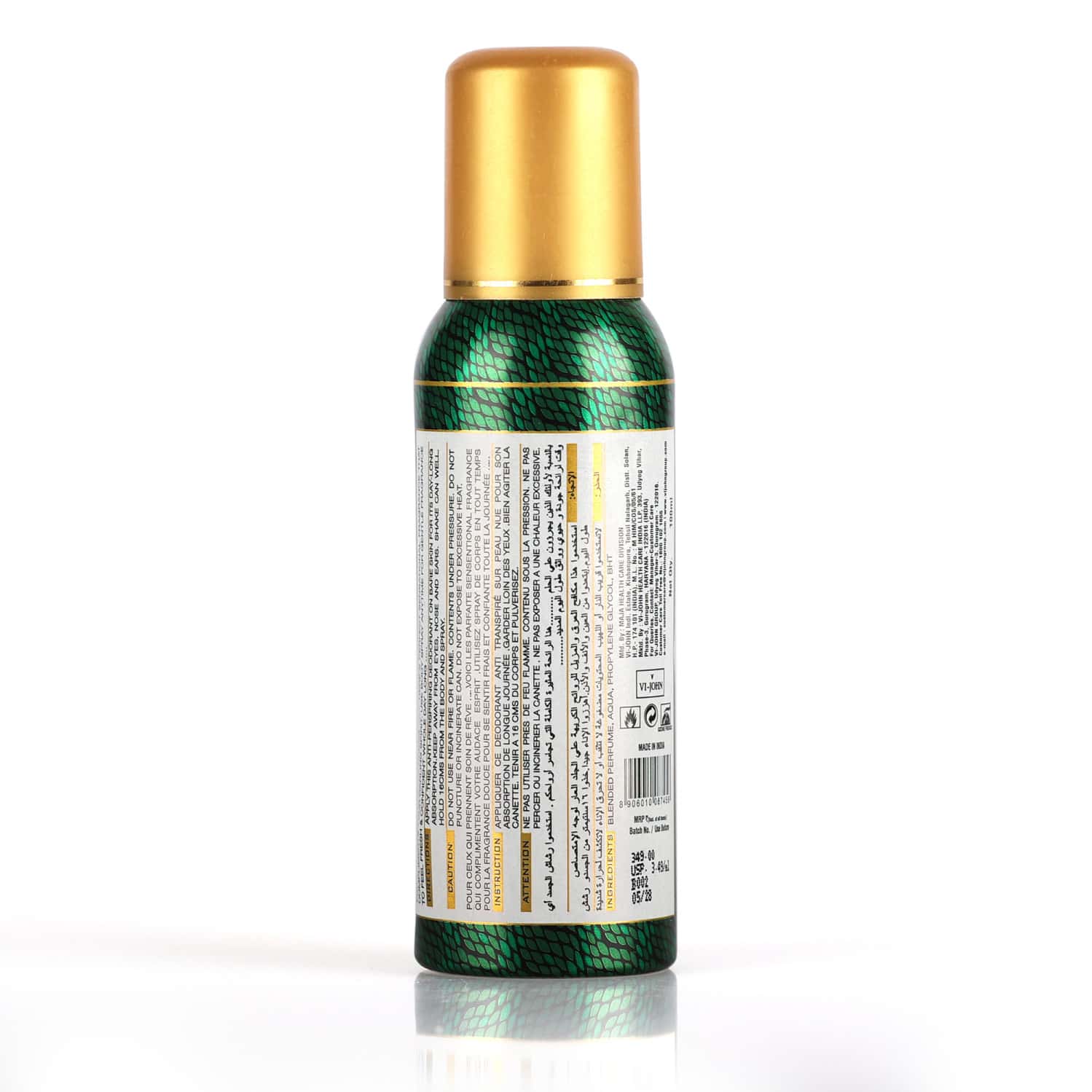 Buy ST.JOHN COBRA REAL MEN NO GAS DEODORANT FOR MEN 100ML Online & Get ...