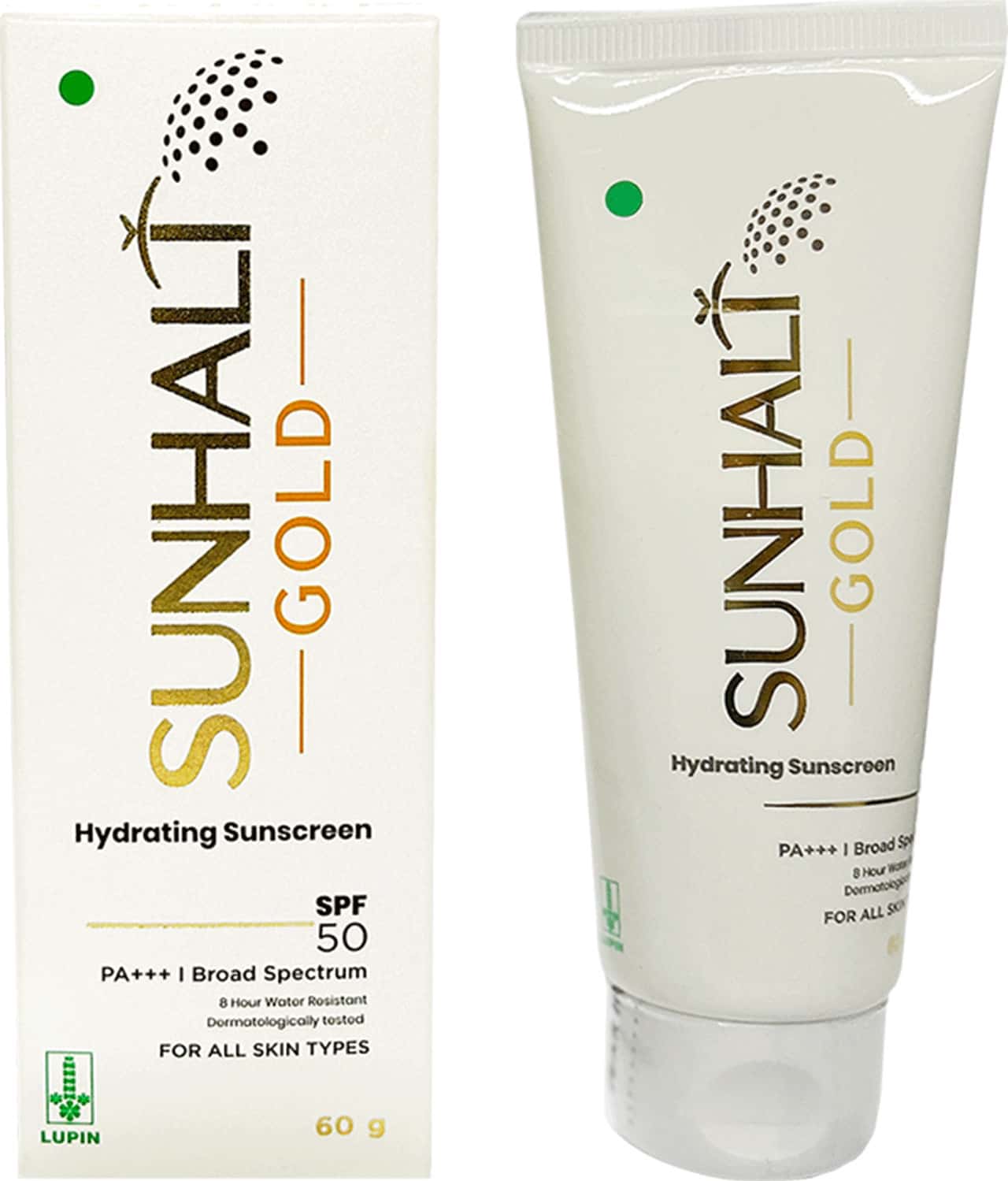 Buy SUNHALI GOLD SPF 50 TUBE OF 60GM HYDRATING SUNSCREEN Online & Get ...