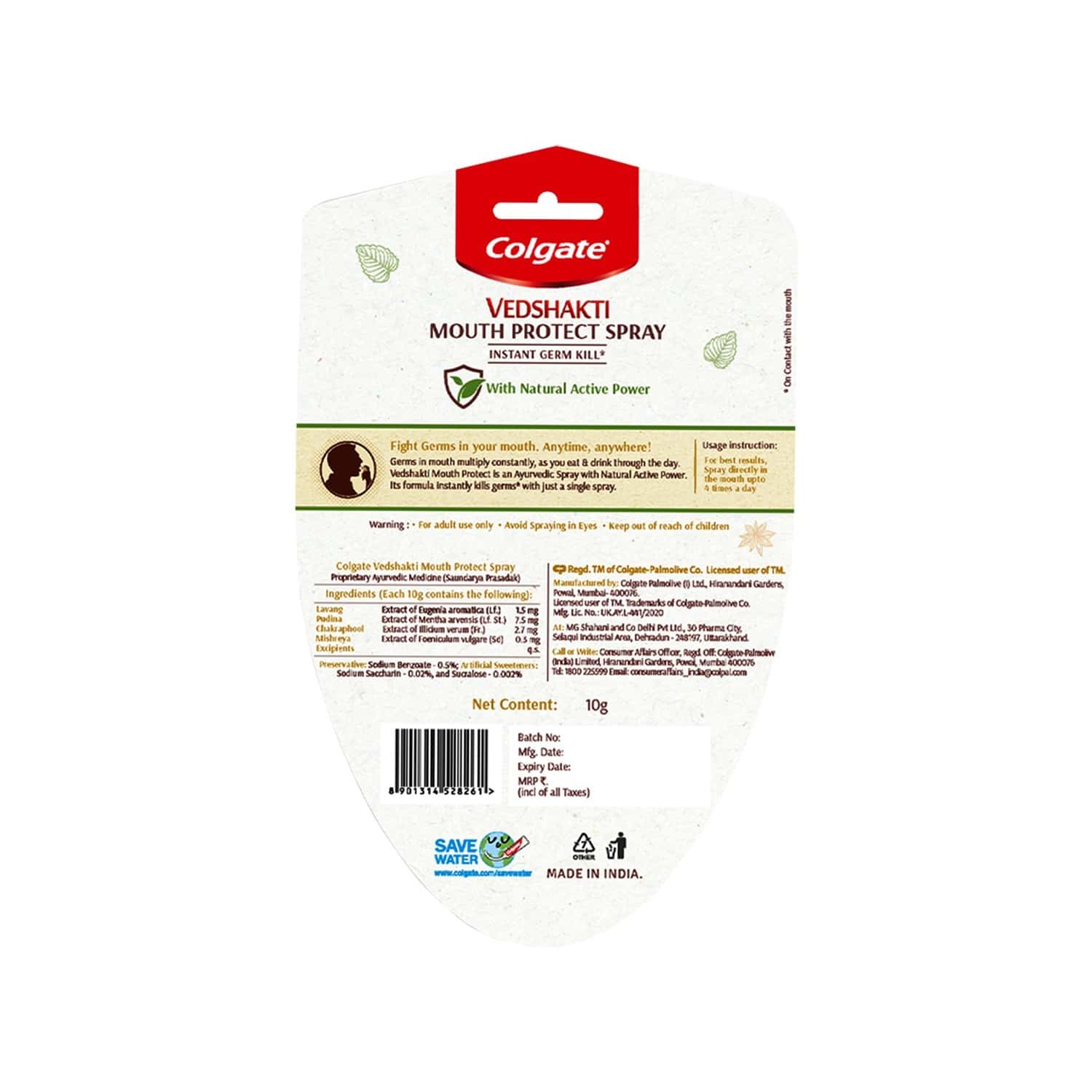 Buy Colgate Vedshakti Mouth Protect Spray 10gm Online And Get Upto 60
