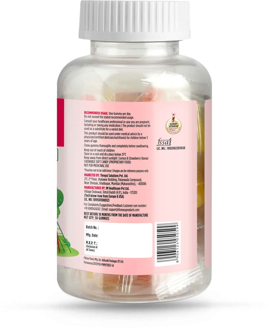 Buy LIVEASY WELLNESS MULTIVITAMIN GUMMIES FOR KIDS AND ADULTS- PACK OF ...