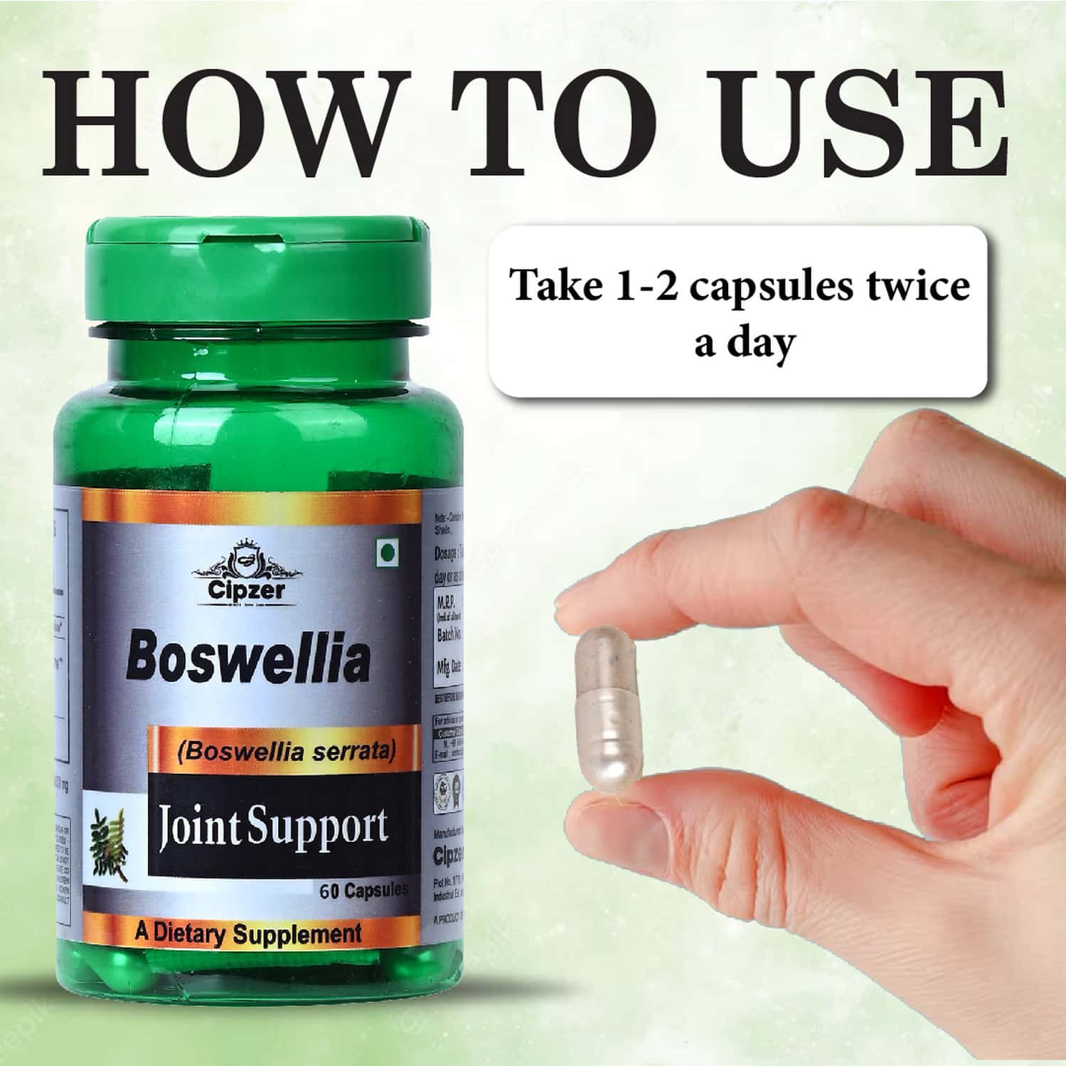 Buy CIPZER BOSWELLIA CAPSULE RELIEVE ARTHRITIS, JOINT PAIN & BODY ACHE ...
