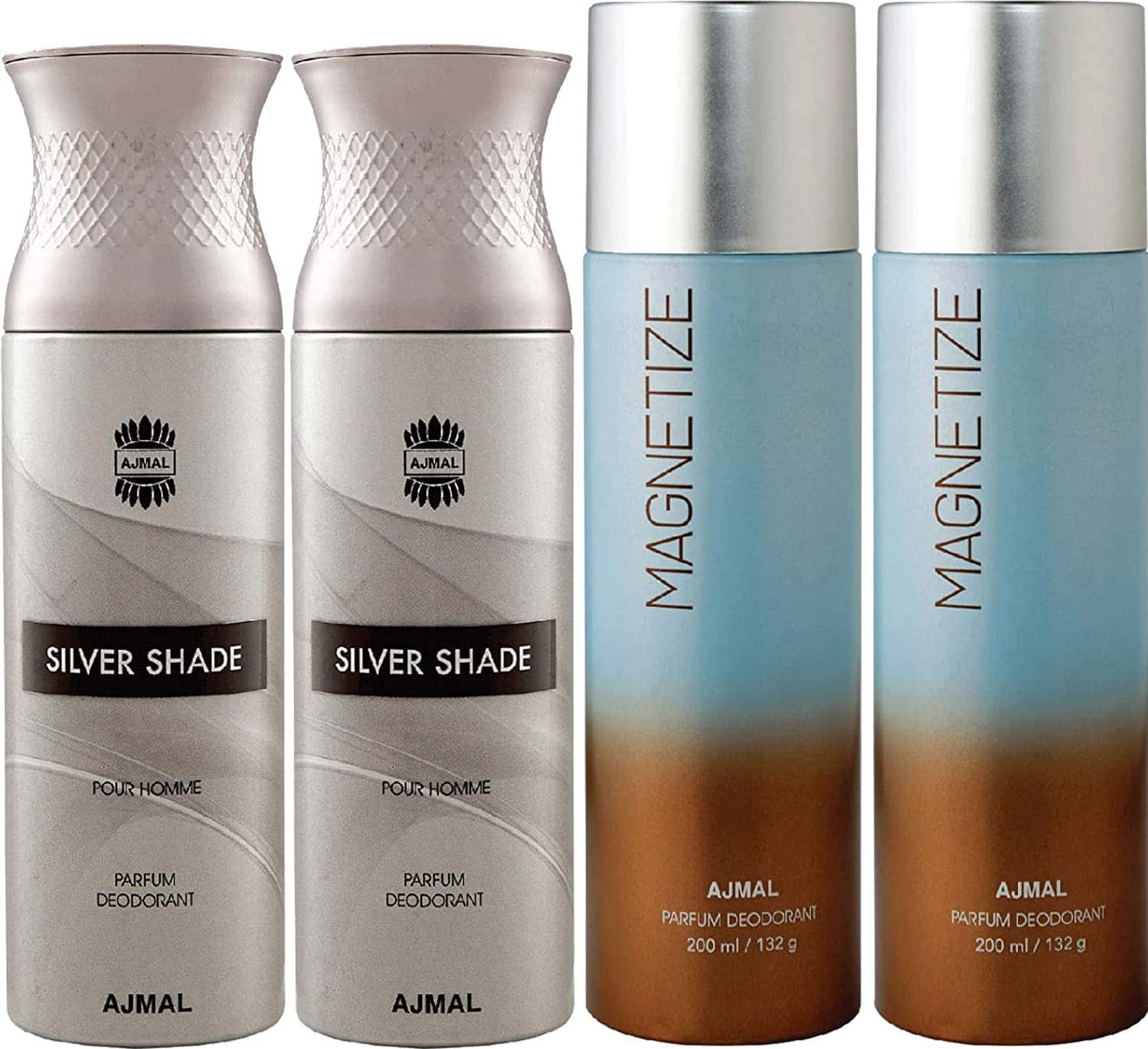 Buy AJMAL 2 SILVER SHADE FOR MEN AND 2 PERSUADE FOR MEN & WOMEN ...