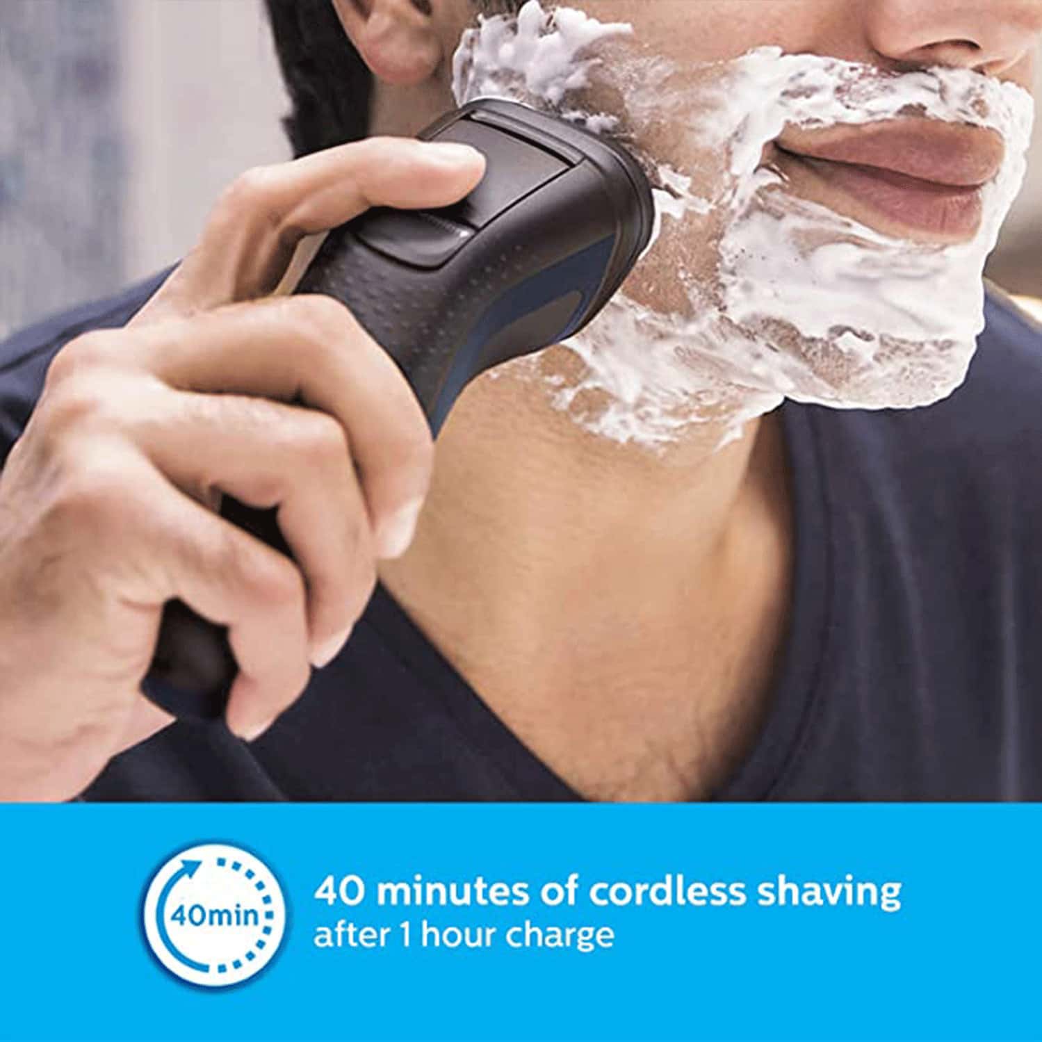 Buy PHILIPS CORDELSS ELECTRIC SHAVER S1323/45-UP TO 40 MIN OF SHAVING ...