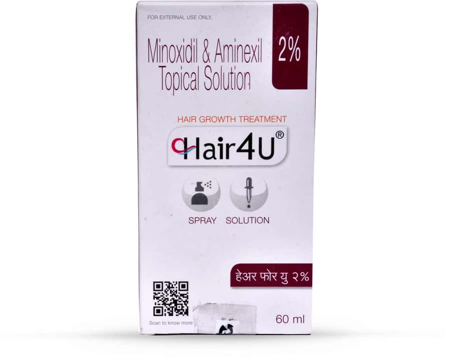 Buy HAIR 4U CPX ANAGAIN MINOXIDIL HAIR SERUM BOTTLE OF 60 ML Online ...