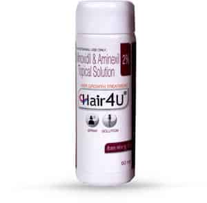 New Hair 4u 2% Bottle Of 60ml Spray/Solution: Uses, Side Effects, Price ...
