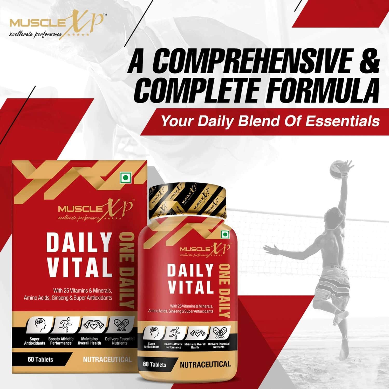 Buy MUSCLEXP DAILY VITAL MULTIVITAMIN 60 TABLETS Online & Get Upto 60% ...