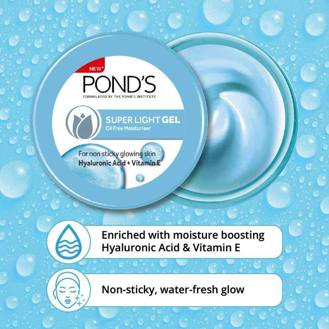 Buy POND'S SUPER LIGHT GEL MOISTURISER-147 G Online & Get Upto 60% OFF ...