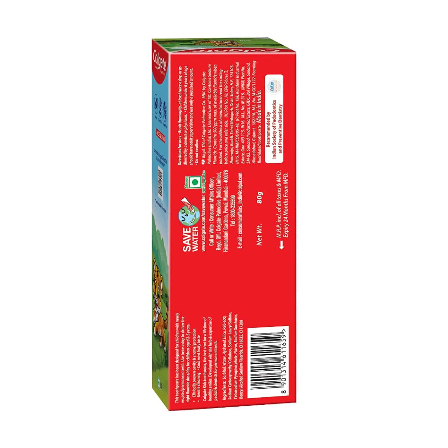Buy COLGATE TOOTHPASTE FOR KIDS (2-5 YEARS) STRAWBERRY - 80GM (TIGER ...