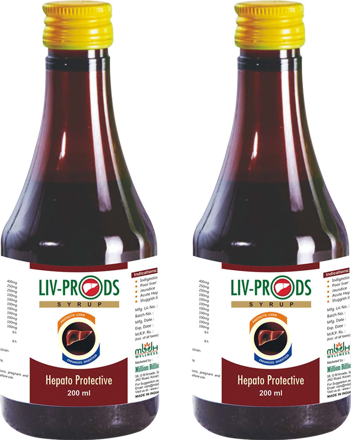Buy MBDH WELLNESS LIV PRO DS SYRUP - FATTY LIVER AND NATURAL DETOX ...