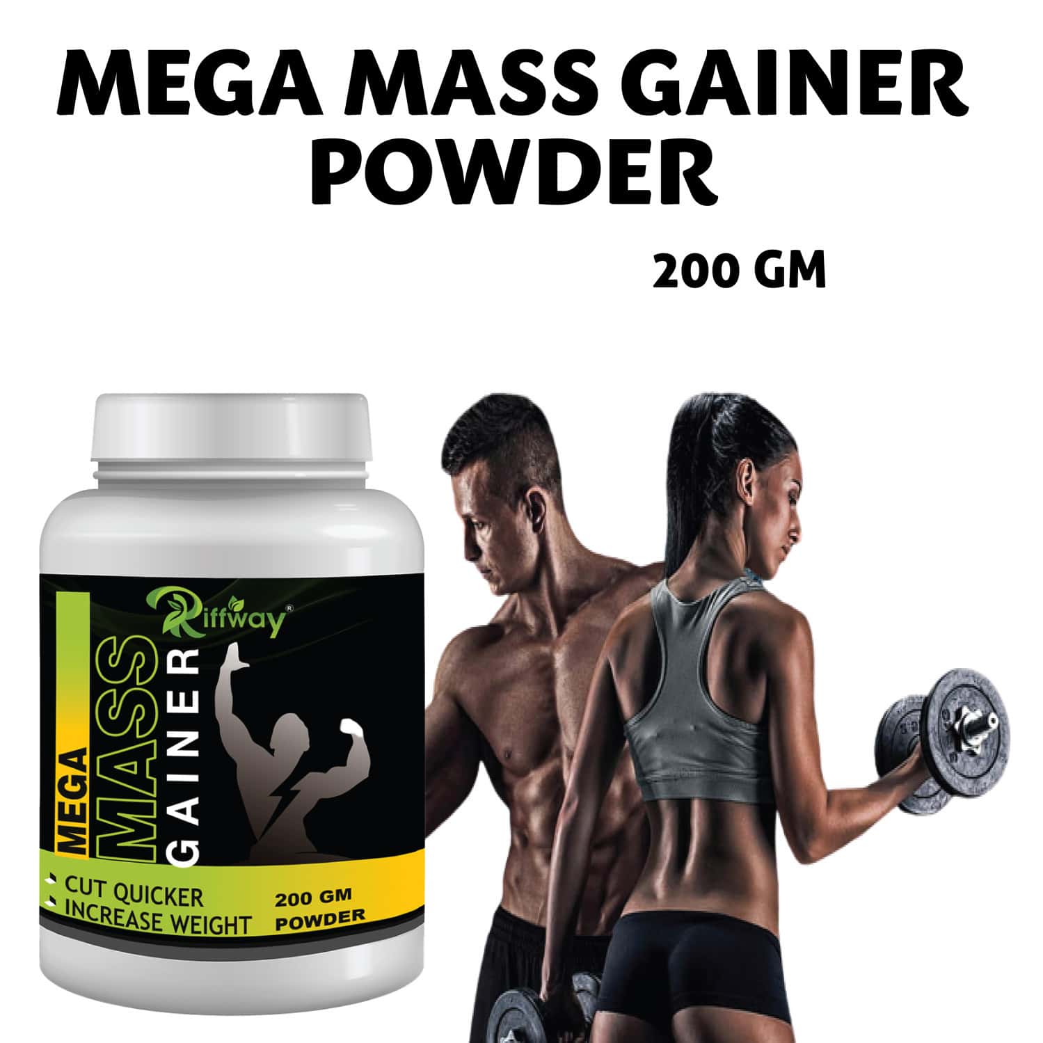 Buy RIFFWAY MEGA MASS GAINER WEIGHT GAIN POWDER | PROMOTE HEALTHY ...