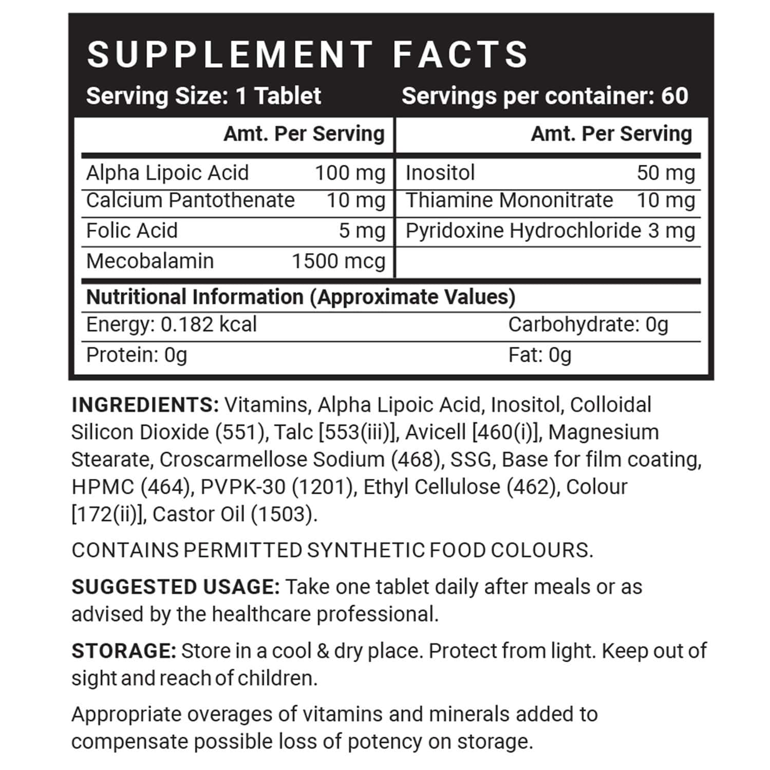 Buy INLIFE VITAMIN B12 1500 MCG WITH B1, B5, B6, FOLIC ACID, INOSITOL ...