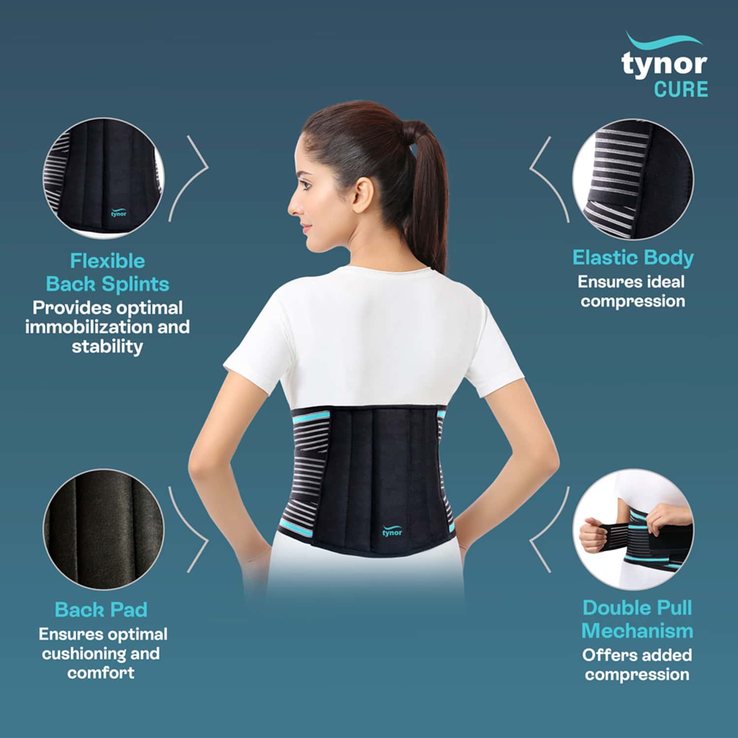 Buy TYNOR LUMBO SACRAL BELT, BLACK, MEDIUM, 1 UNIT Online & Get Upto 60 ...