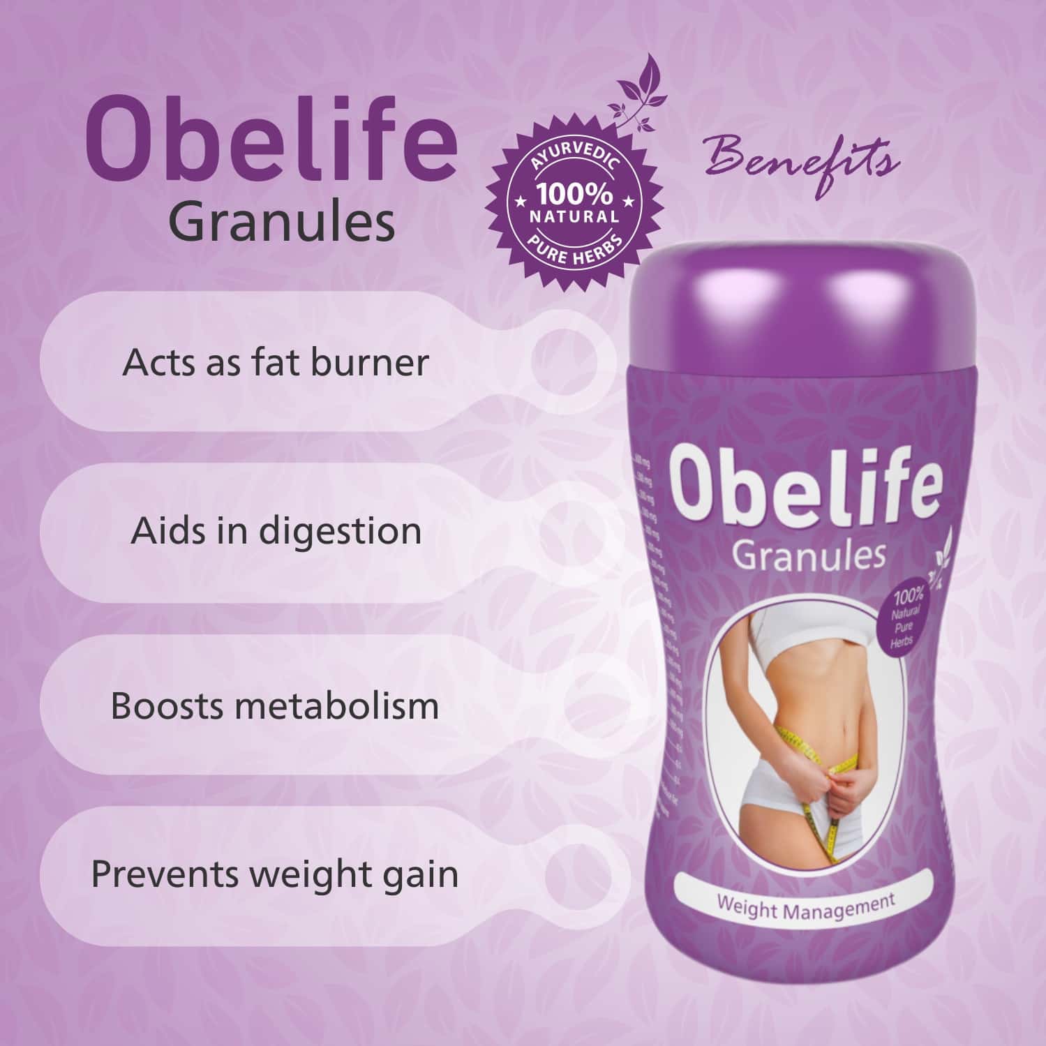 Buy OBELIFE GRANULES 200 GRAMS|DIETARY SUPPLEMENT|OBESITY, WEIGHT ...