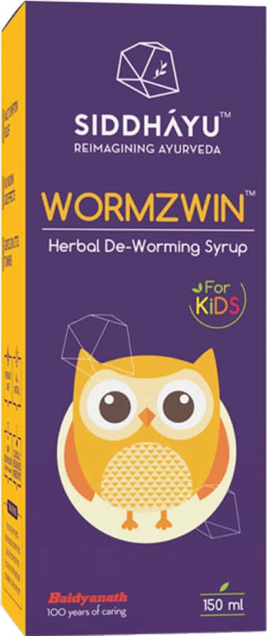 Buy SIDDHAYU WORMZWIN (BY BAIDYANATH) DEWORMING SYRUP FOR KIDS 150 ML ...