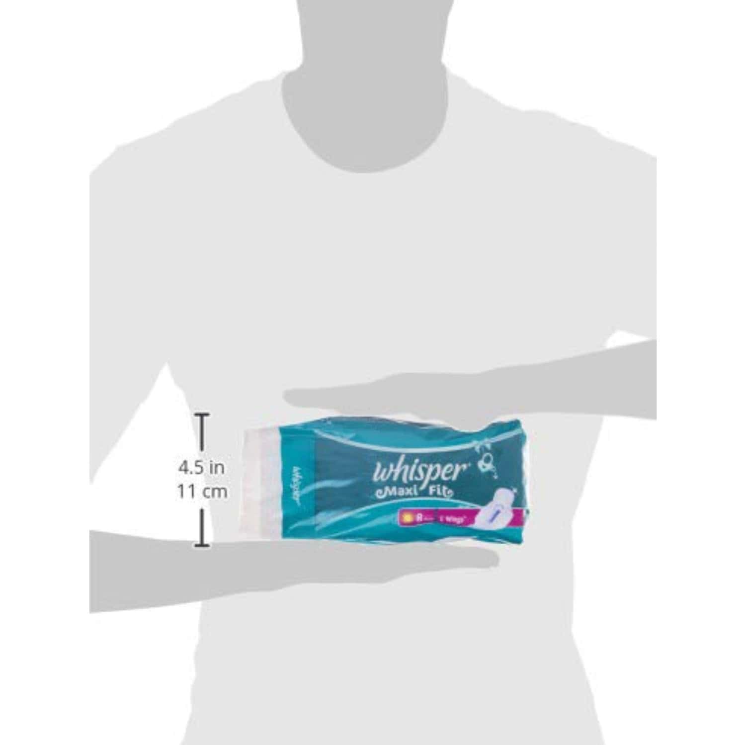 Buy WHISPER MAXI FIT SANITARY PADS - LARGE WINGS (8 PIECE PACK) Online ...