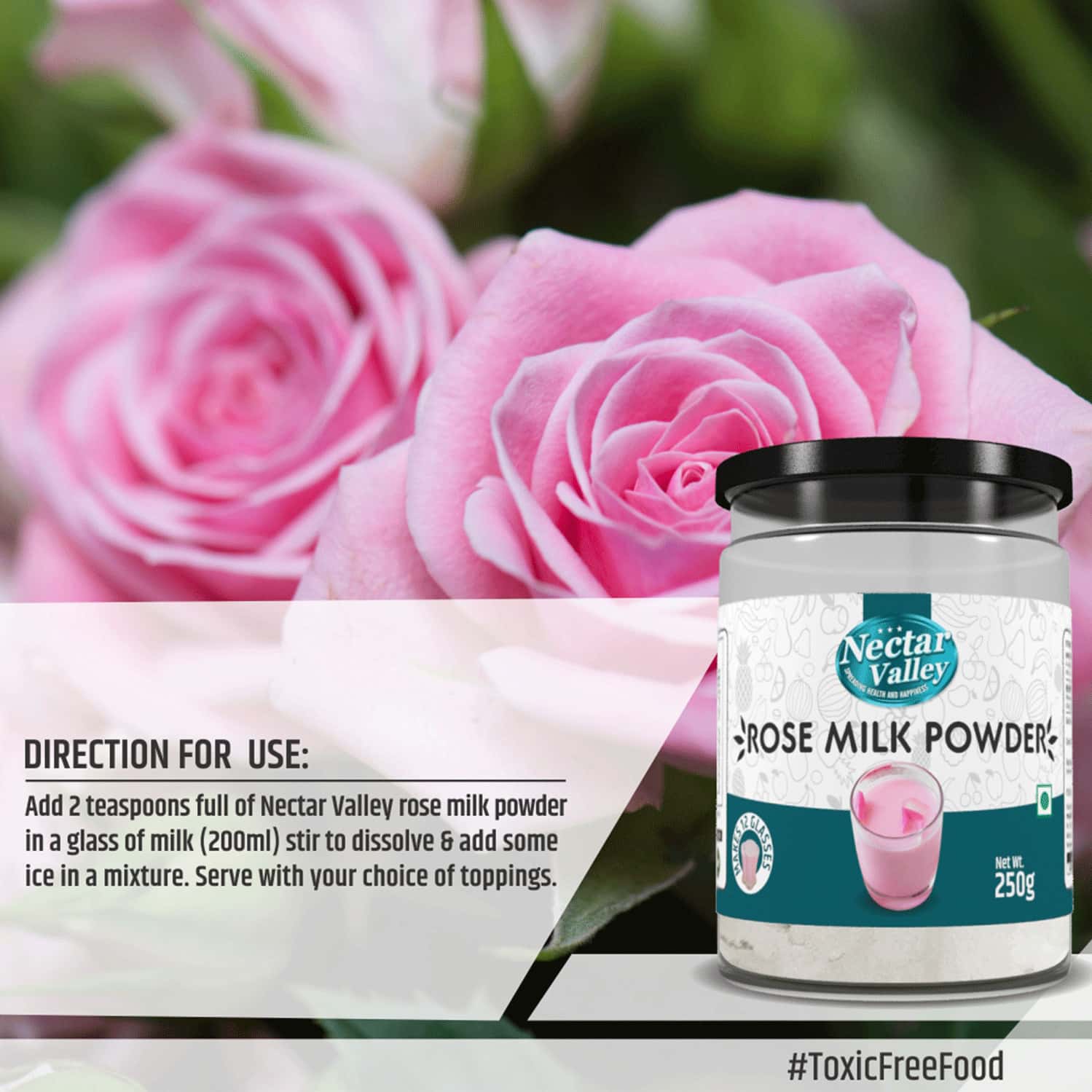 Buy NECTAR VALLEY ROSE MILK POWDER | NO REFINED SUGAR ADDED | MAKES 12 ...