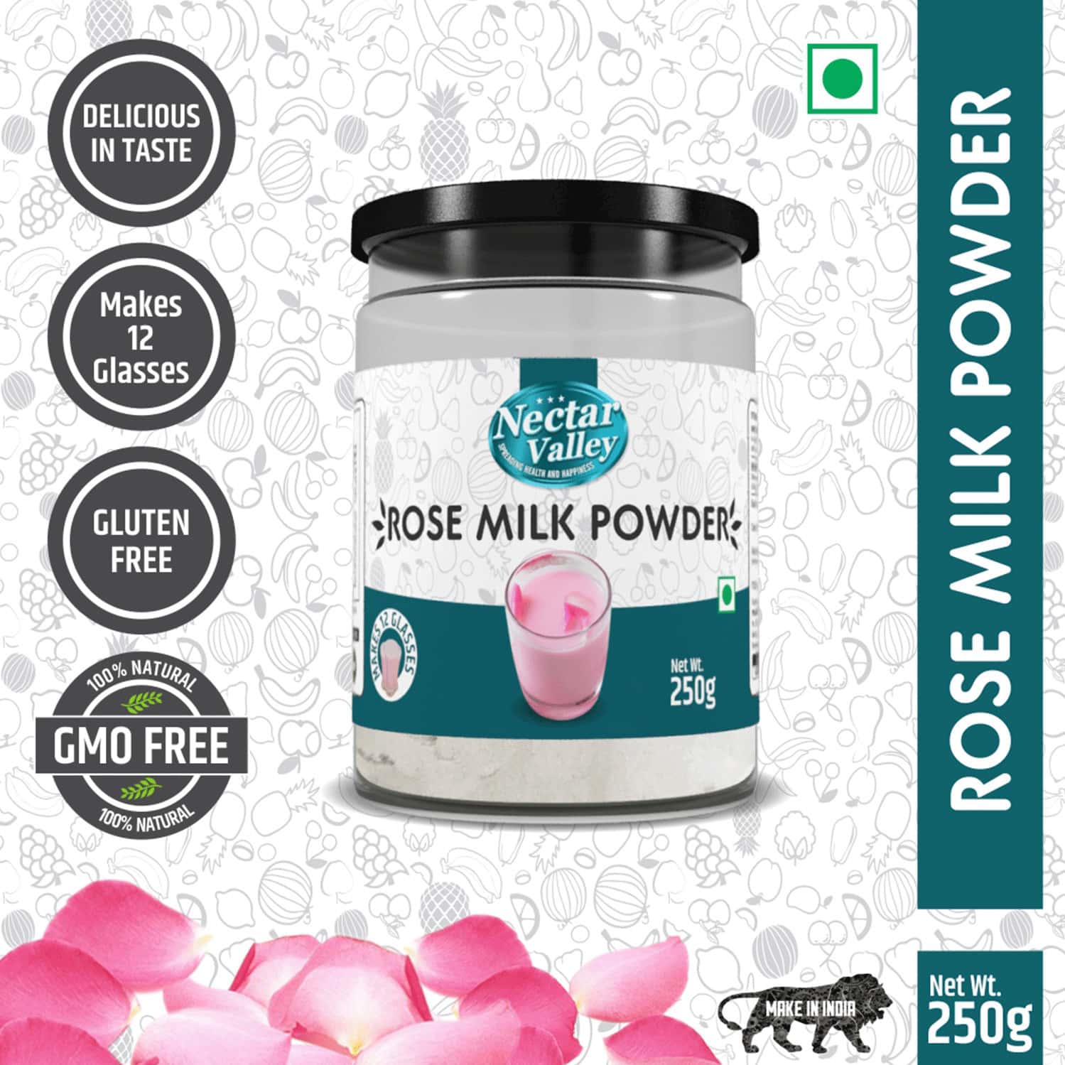 Buy NECTAR VALLEY ROSE MILK POWDER | NO REFINED SUGAR ADDED | MAKES 12 ...