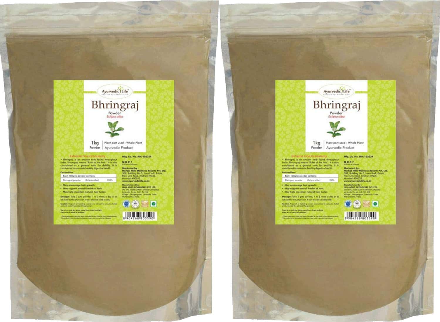 Buy AYUR CHAMP - PACK OF 2 -HAIR GROWTH BHRINGRAJ POWDER - 1 KG Online ...