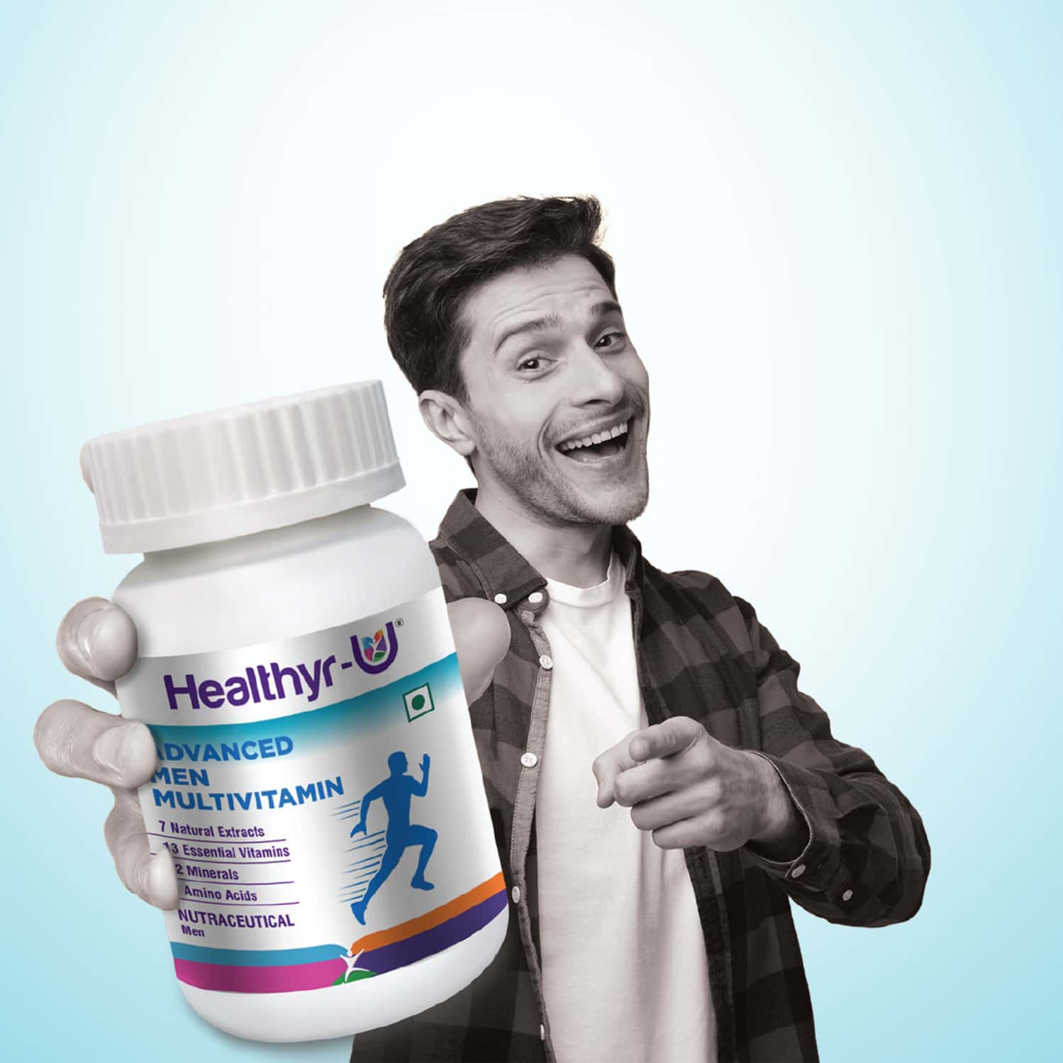 Buy HEALTHYR-U ADVANCED MEN MULTIVITAMIN BOTTLE OF 30 TABLETS Online ...