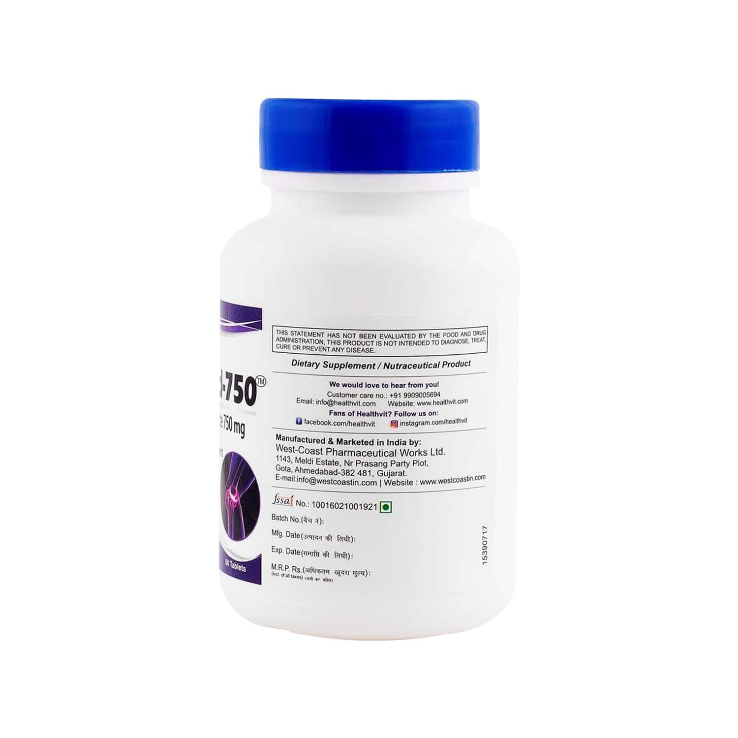 Buy HEALTHVIT JOINT NEED - 500 TABLETS BOTTLE - 60 Online & Get Upto 60 ...