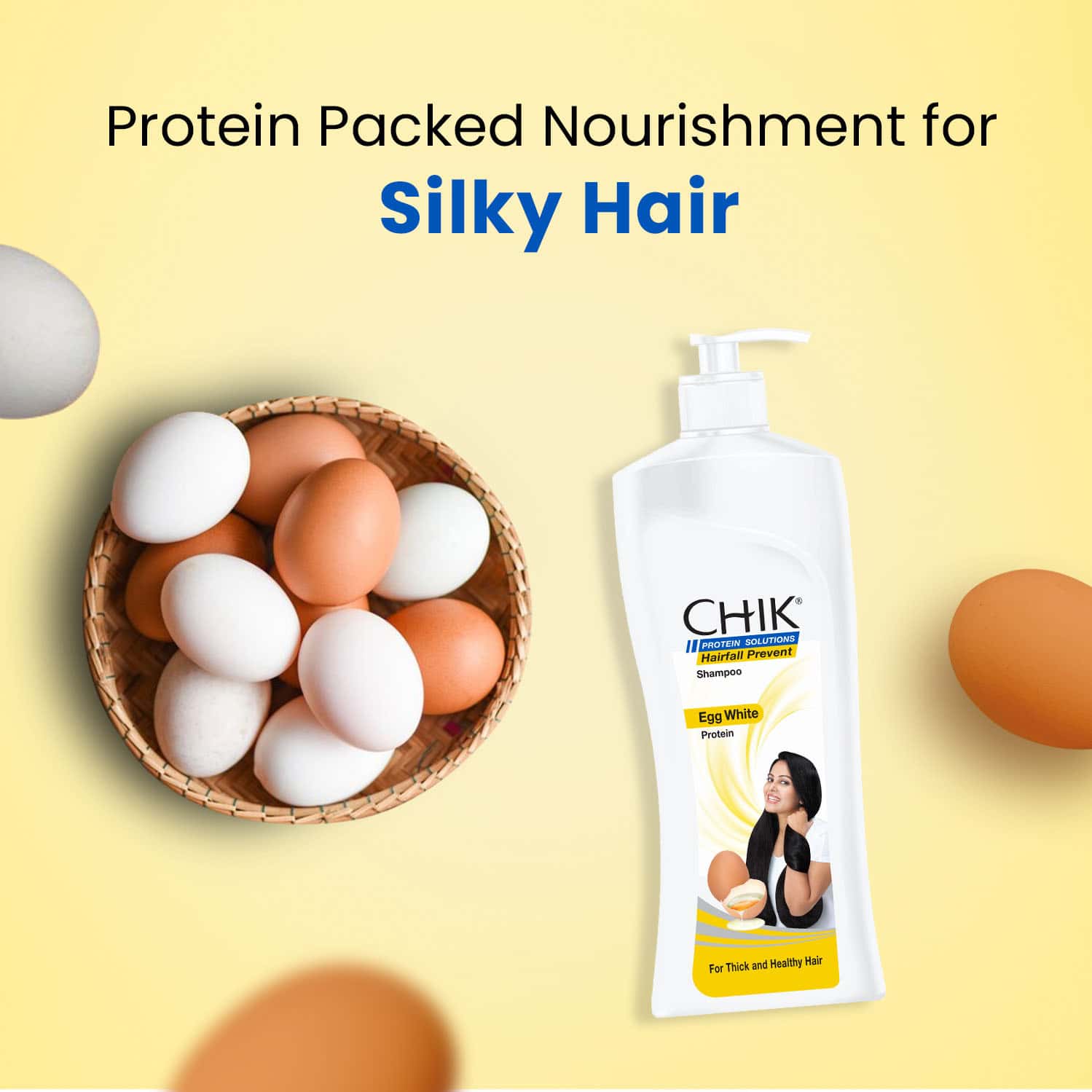 Buy CHIK PROTEIN SOLUTION HAIRFALL PREVENT SHAMPOO, WITH EGG WHITE, FOR ...