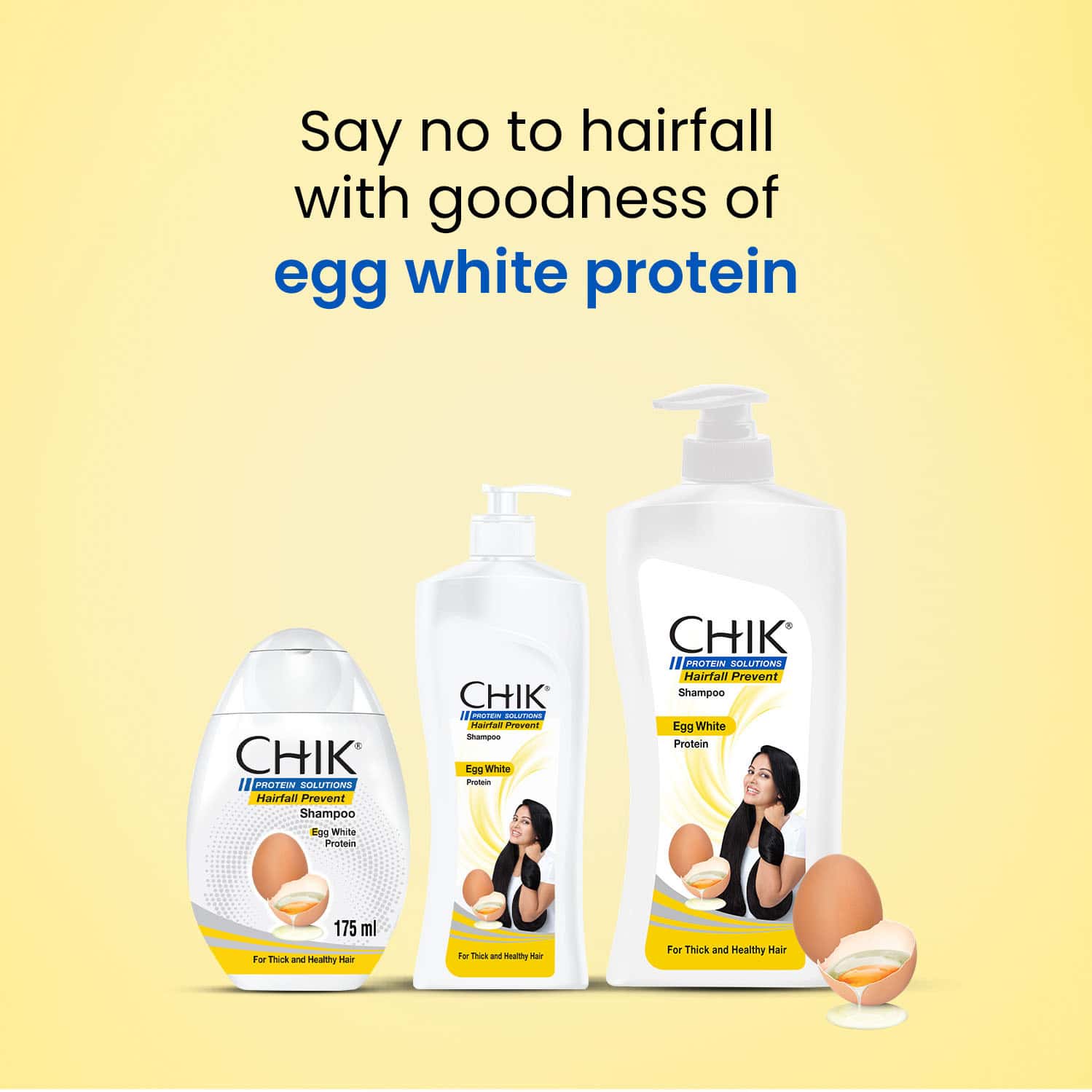 Buy CHIK PROTEIN SOLUTION HAIRFALL PREVENT SHAMPOO, WITH EGG WHITE, FOR ...