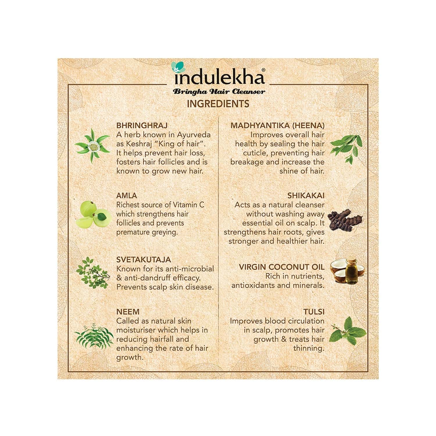 Buy INDULEKHA BRINGHA HAIR CLEANSER BOTTLE OF 340 ML Online & Get Upto ...