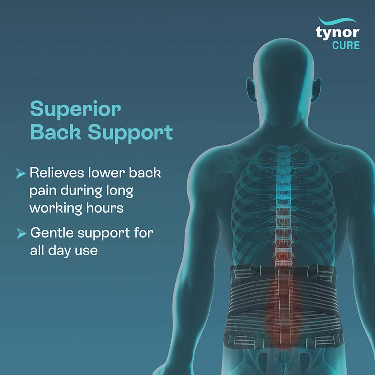Buy TYNOR BACK SUPPORT BELT, BLACK, XL, 1 UNIT Online & Get Upto 60% ...