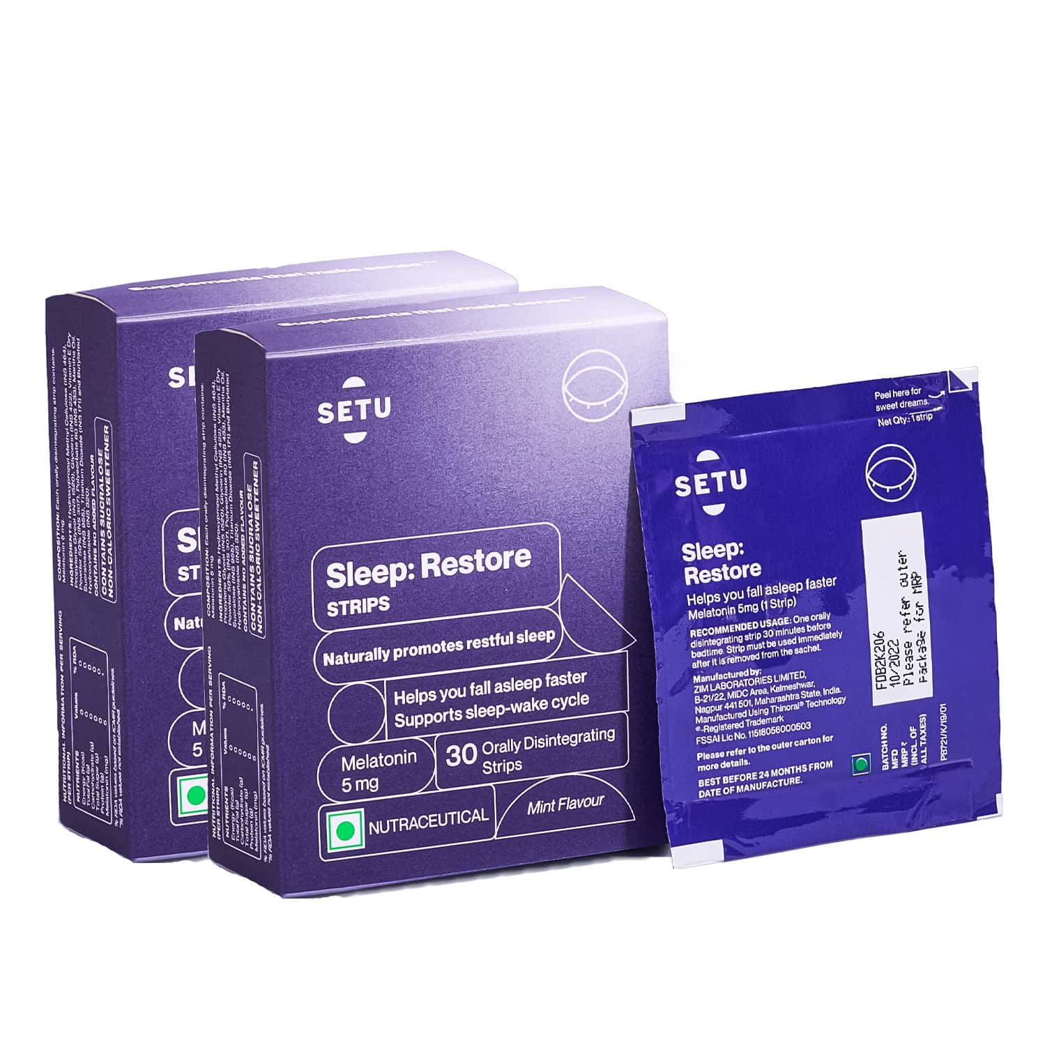 Buy MELATONIN 5MG - 30 ORALLY DISSOLVING STRIPS | PLANT BASED | TASTY ...