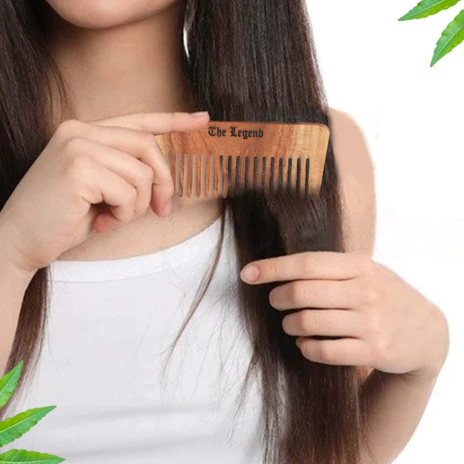Buy THE LEGEND ORGANIC NEEM WOODEN WIDE TEETH COMB Online & Get Upto 60 ...