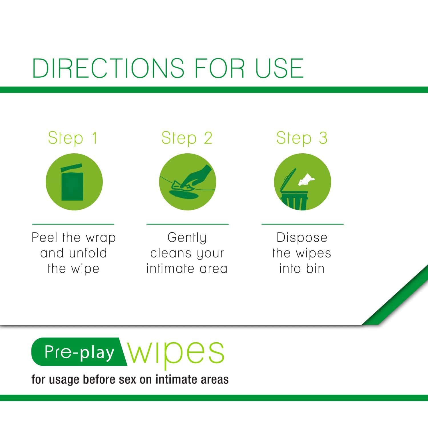 Buy SKORE PRE PLAY WIPES, GREEN (10 SACHETS) (PACK OF 3) Online & Get ...