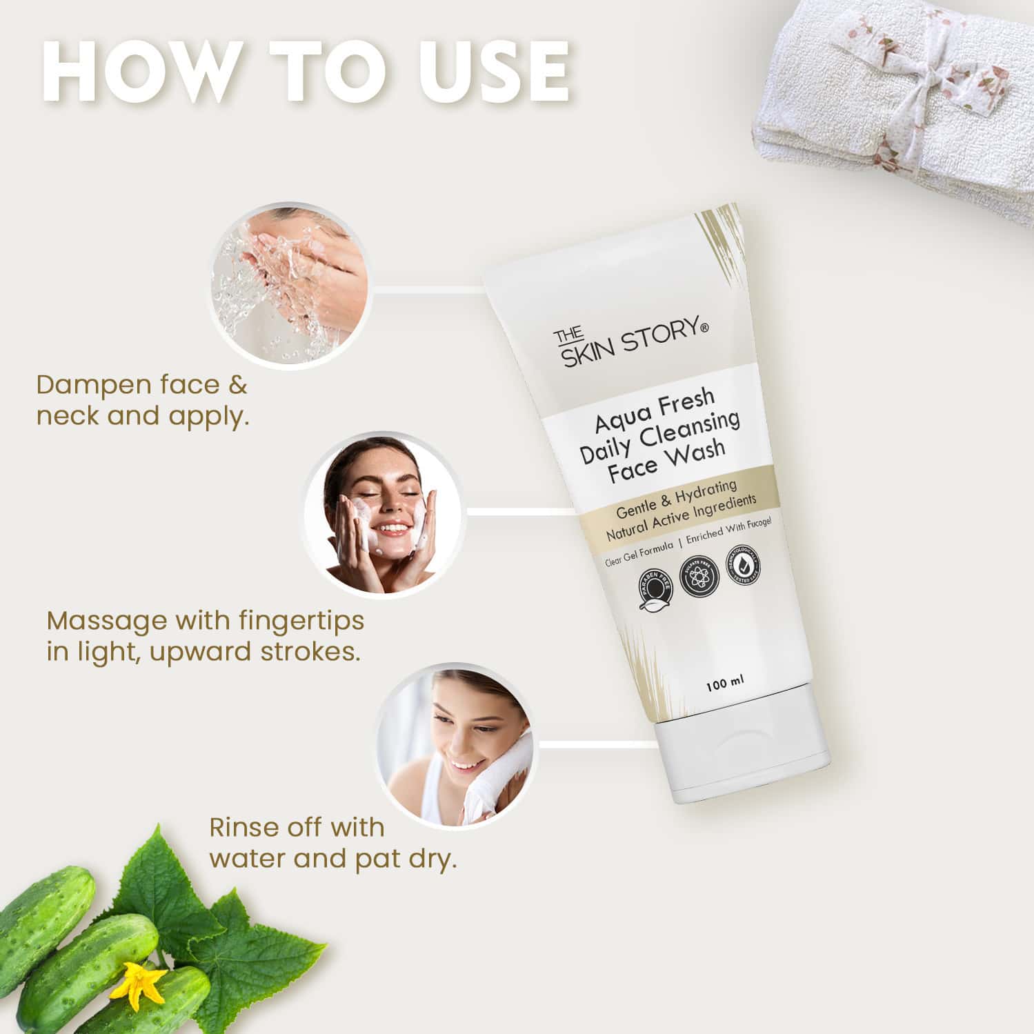 Buy THE SKIN STORY AQUA FRESH DAILY CLEANSING FACEWASH, 100ML Online ...