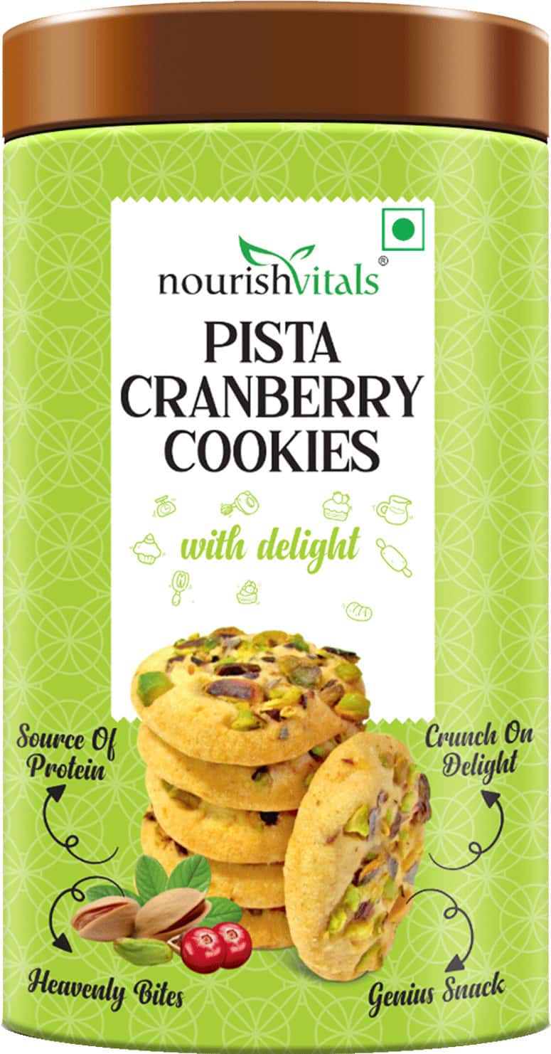 Buy NOURISHVITALS PISTA CRANBERRY COOKIES + MULTIGRAIN COOKIES HEAVENLY ...