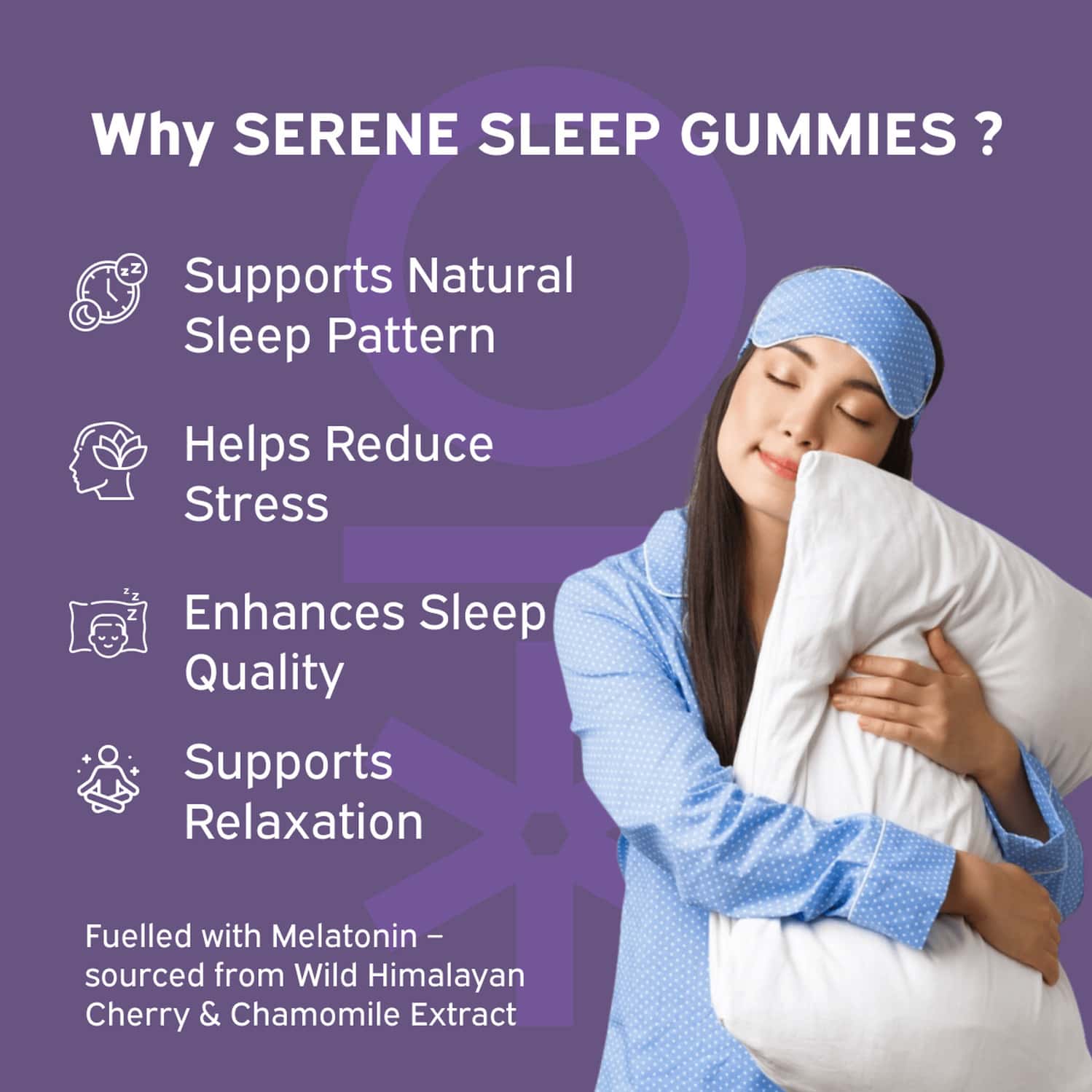 Buy NUTRIBURST SERENE SLEEP GUMMIES FOR QUALITY SLEEP & STRESS ...