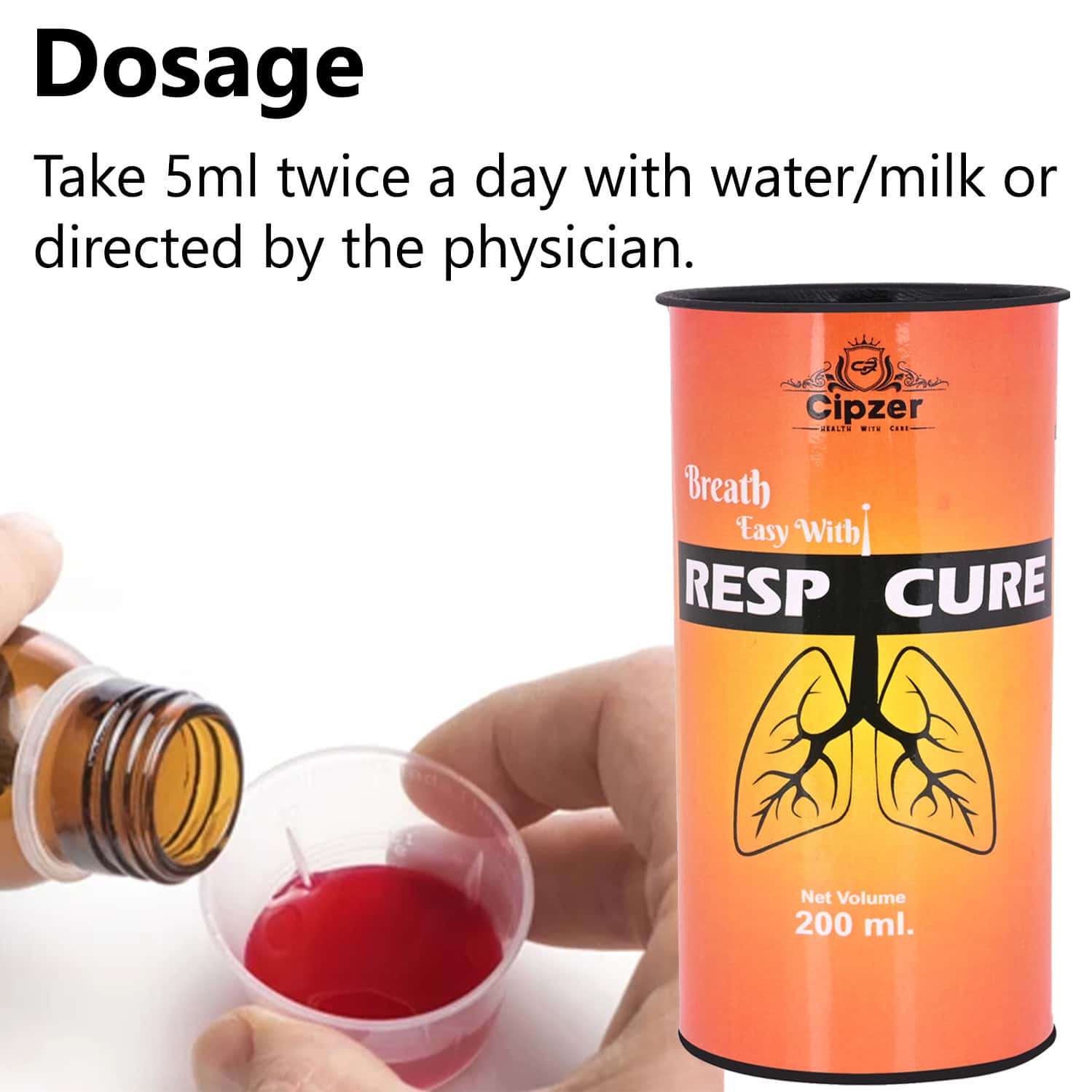Buy CIPZER RESPICURE SYRUP|HELPS OUR BODY TO FIGHT WITH BACTERIA, VIRUS ...