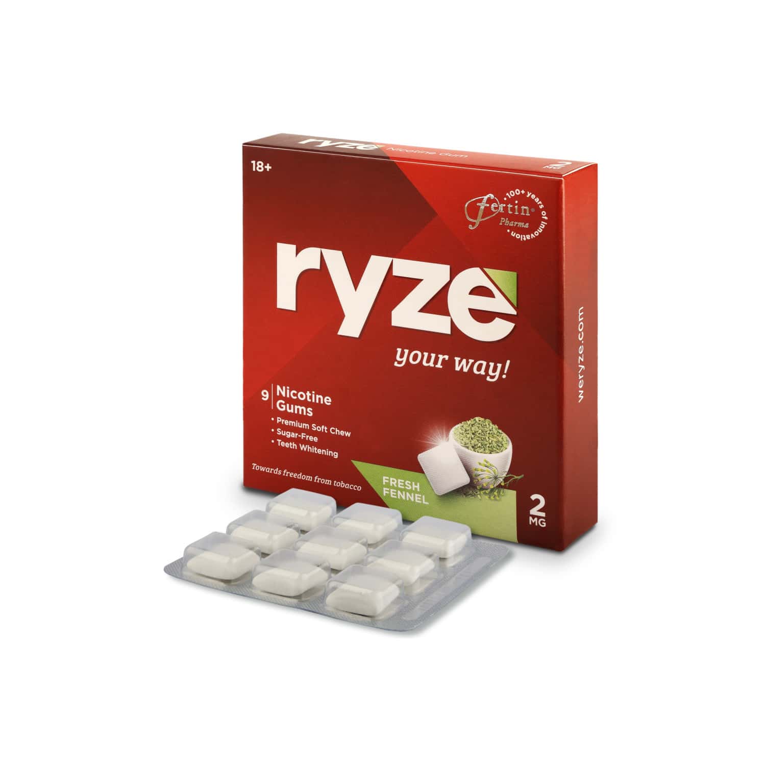 Buy RYZE NICOTINE GUM 2MG|QUIT SMOKING AID|SOFT CHEW|EASY ON THROAT|SINGLE PACK|9 GUMS|FRESH ...