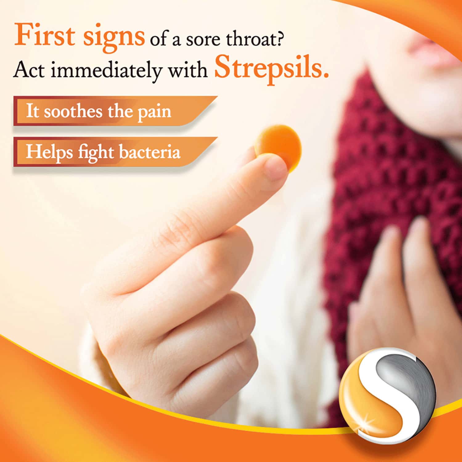 Buy STREPSILS BLISTER GINGER & LEMON 100+4 UNITS, FIGHTS BACTERIAL ...