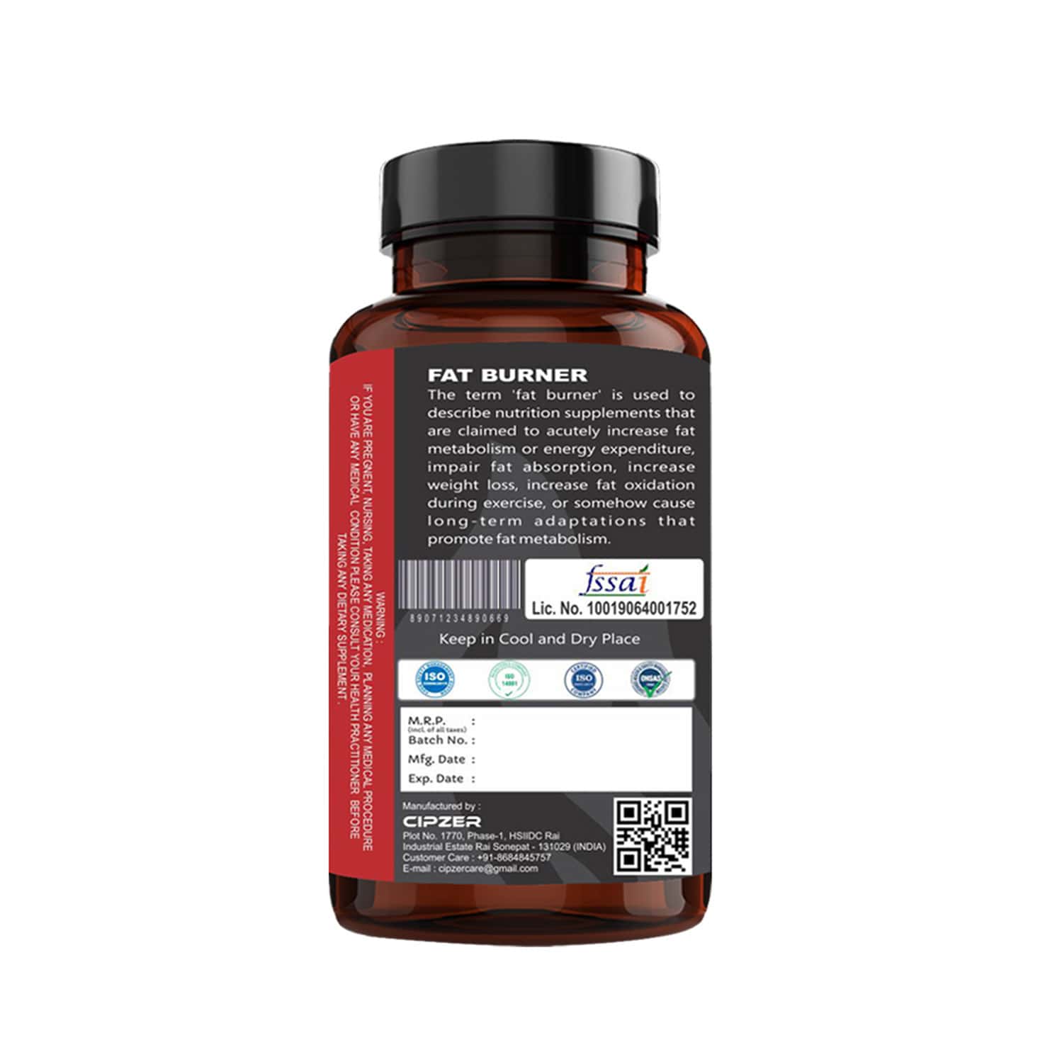 Buy CIPZER EFFECTO FAT BURNER CAPSULE-60 CAPSULE Online & Get Upto 60% ...