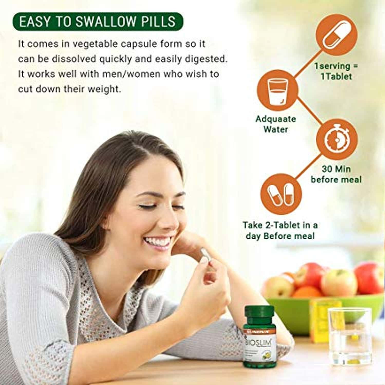 Buy SUNOVA BIOSLIM FAT BURNER TABLETS ORGANIC WEIGHT MANAGEMENT FORMULA ...