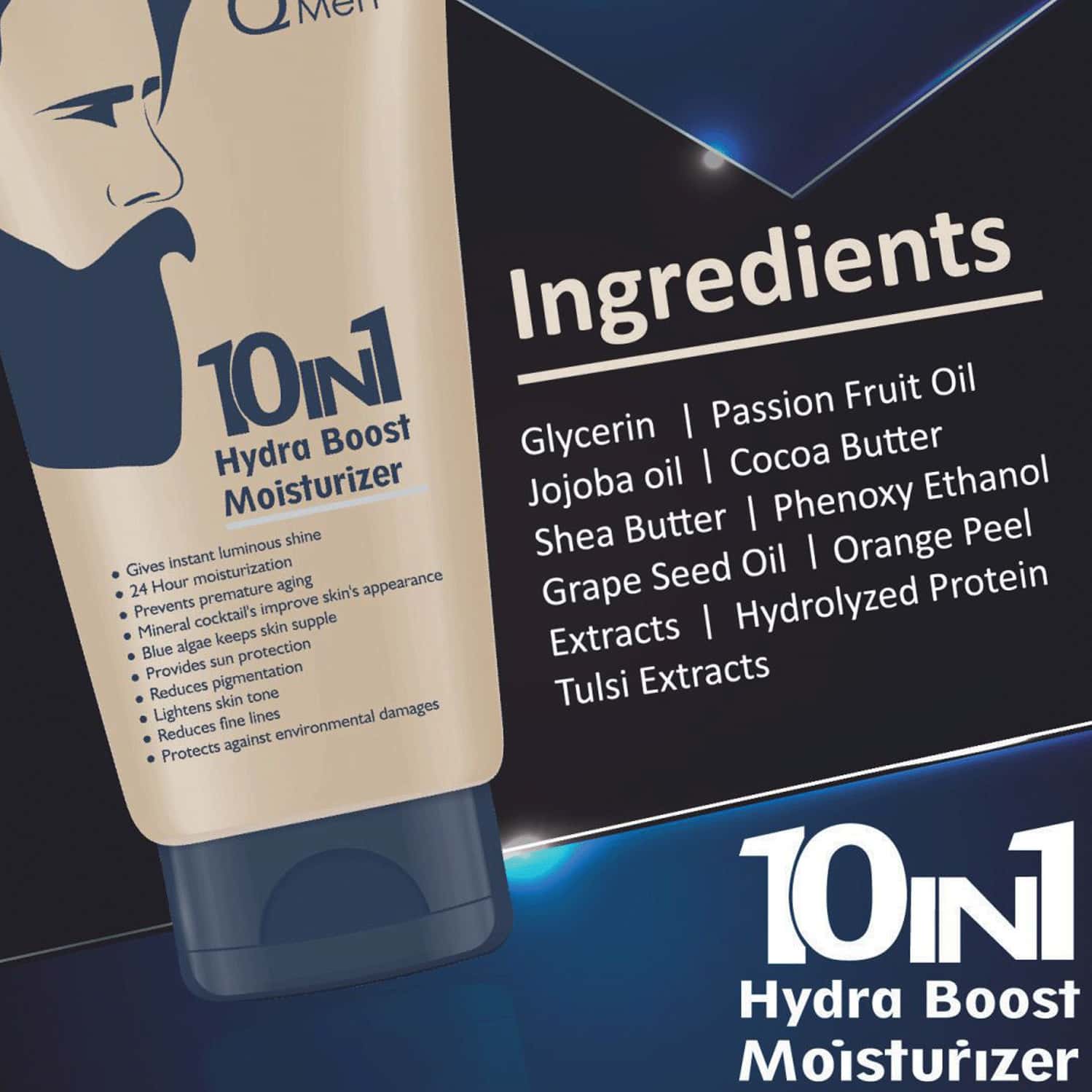 Buy QRAA MEN MULTIPURPOSE 10 IN 1 HYDRA BOOST ULTRA RICH MOISTURIZER ...