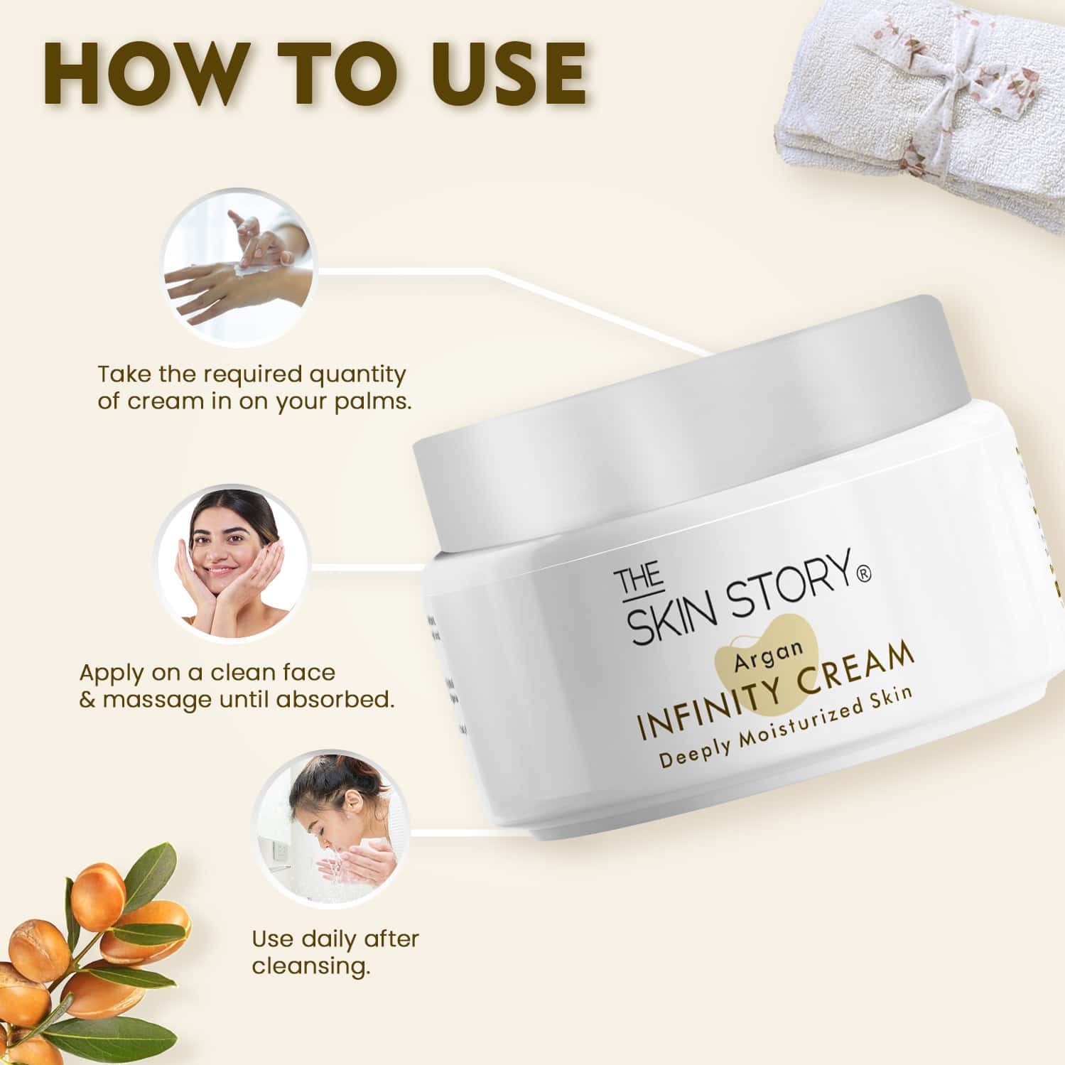 Buy THE SKIN STORY ARGAN INFINITY CREAM, 50G Online & Get Upto 60% OFF ...