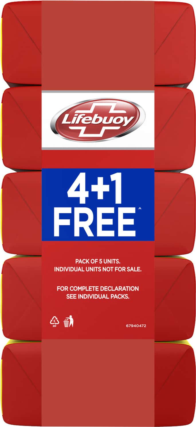 Buy LIFEBUOY TOTAL 10 SOAP 125 GM (BUY 4 GET 1 FREE) Online & Get Upto ...