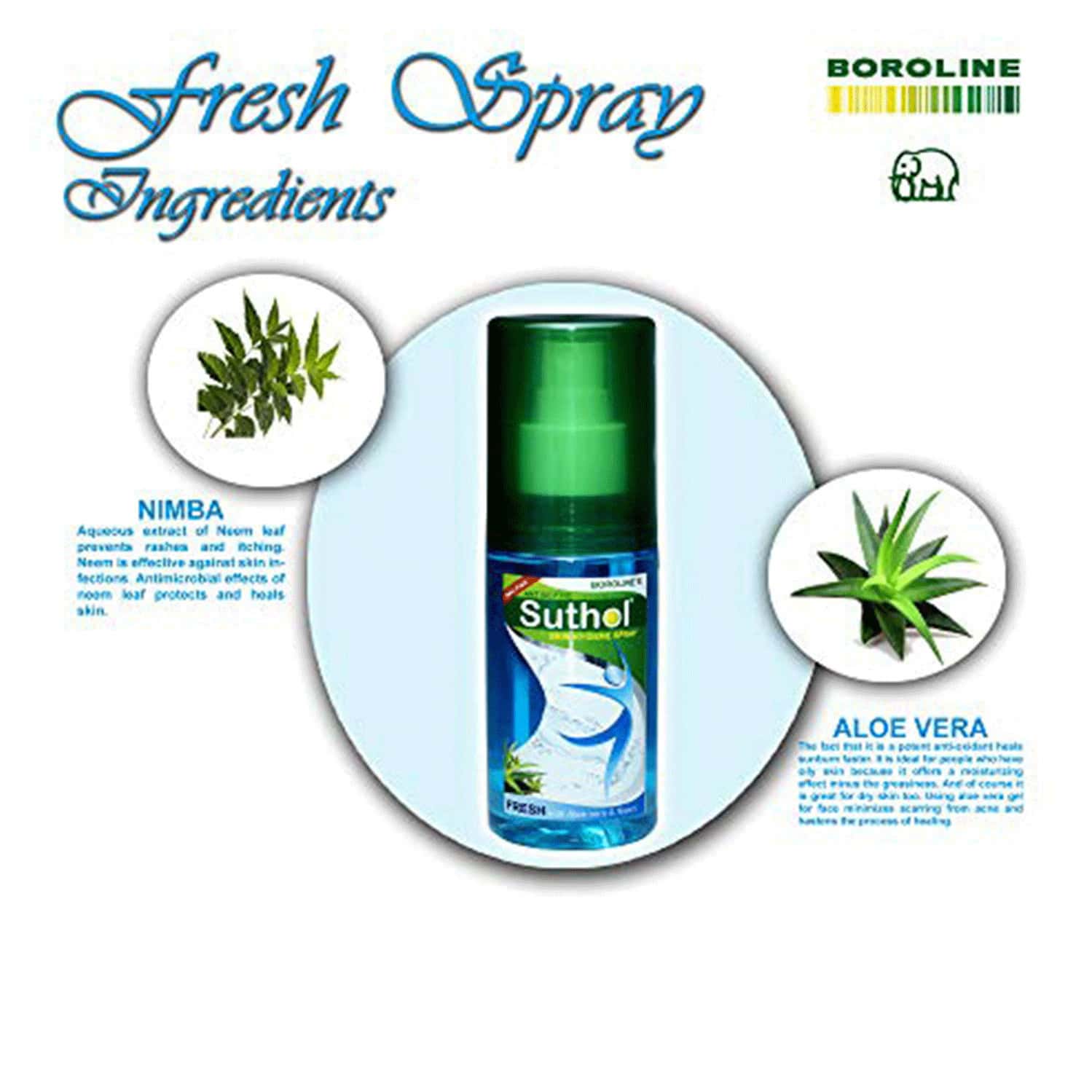 Buy BOROLINE SUTHOL ACTIVE ANTISEPTIC SPRAY - COMBO PACK OF NEEM ...