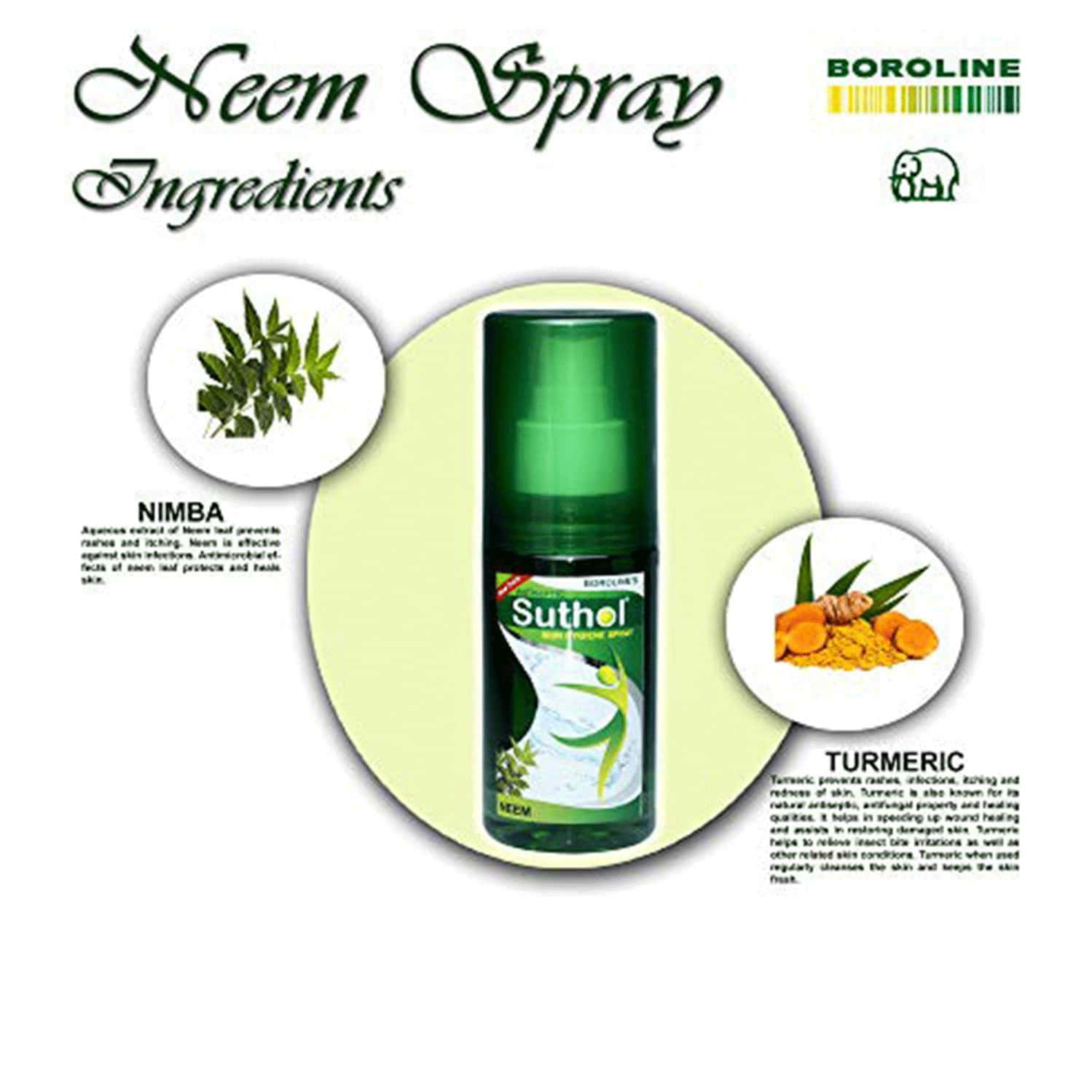 Buy BOROLINE SUTHOL ACTIVE ANTISEPTIC SPRAY - COMBO PACK OF NEEM ...