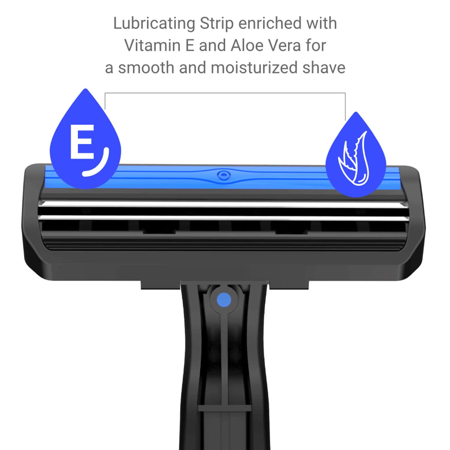 Buy ZLADE GLIDE II PLUS READYSHAVER TWIN BLADE DISPOSABLE SHAVING RAZOR ...