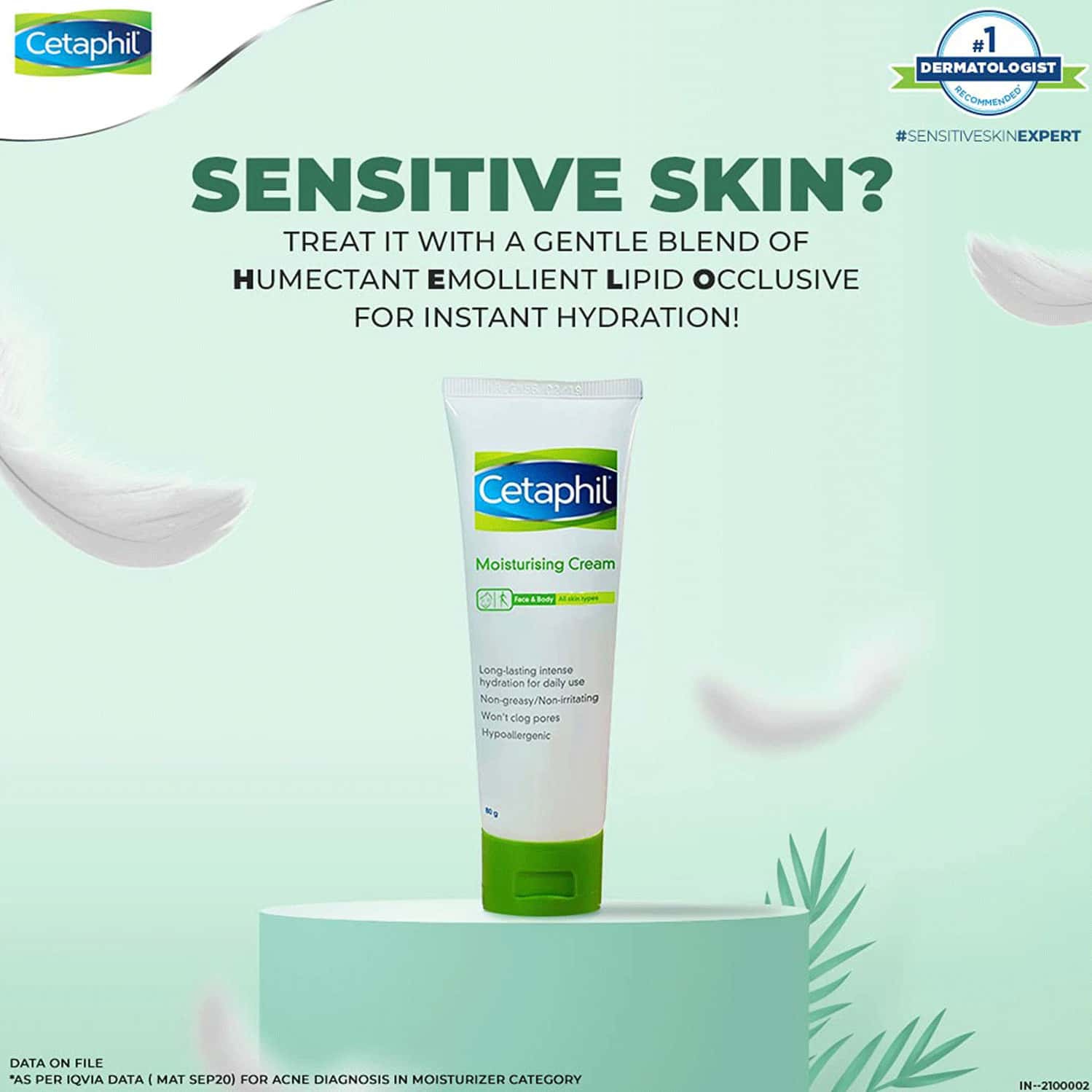 Buy CETAPHIL MOISTURISING CREAM (DRY TO NORMAL, SENSITIVE SKIN) - 80GM ...