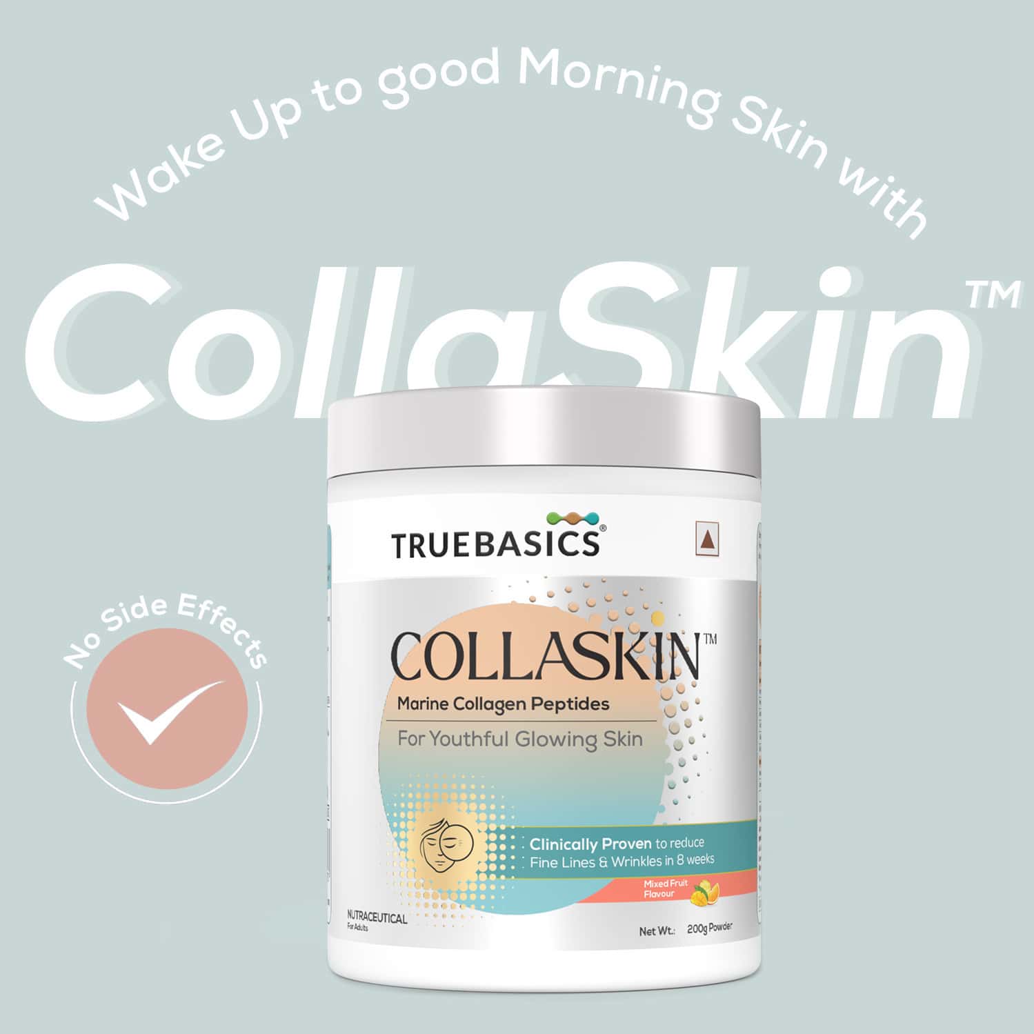Buy TRUEBASICS COLLASKIN, MARINE COLLAGEN PEPTIDES FOR YOUTHFUL GLOWING ...