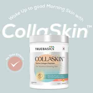 Buy TRUEBASICS COLLASKIN, MARINE COLLAGEN PEPTIDES FOR YOUTHFUL GLOWING ...