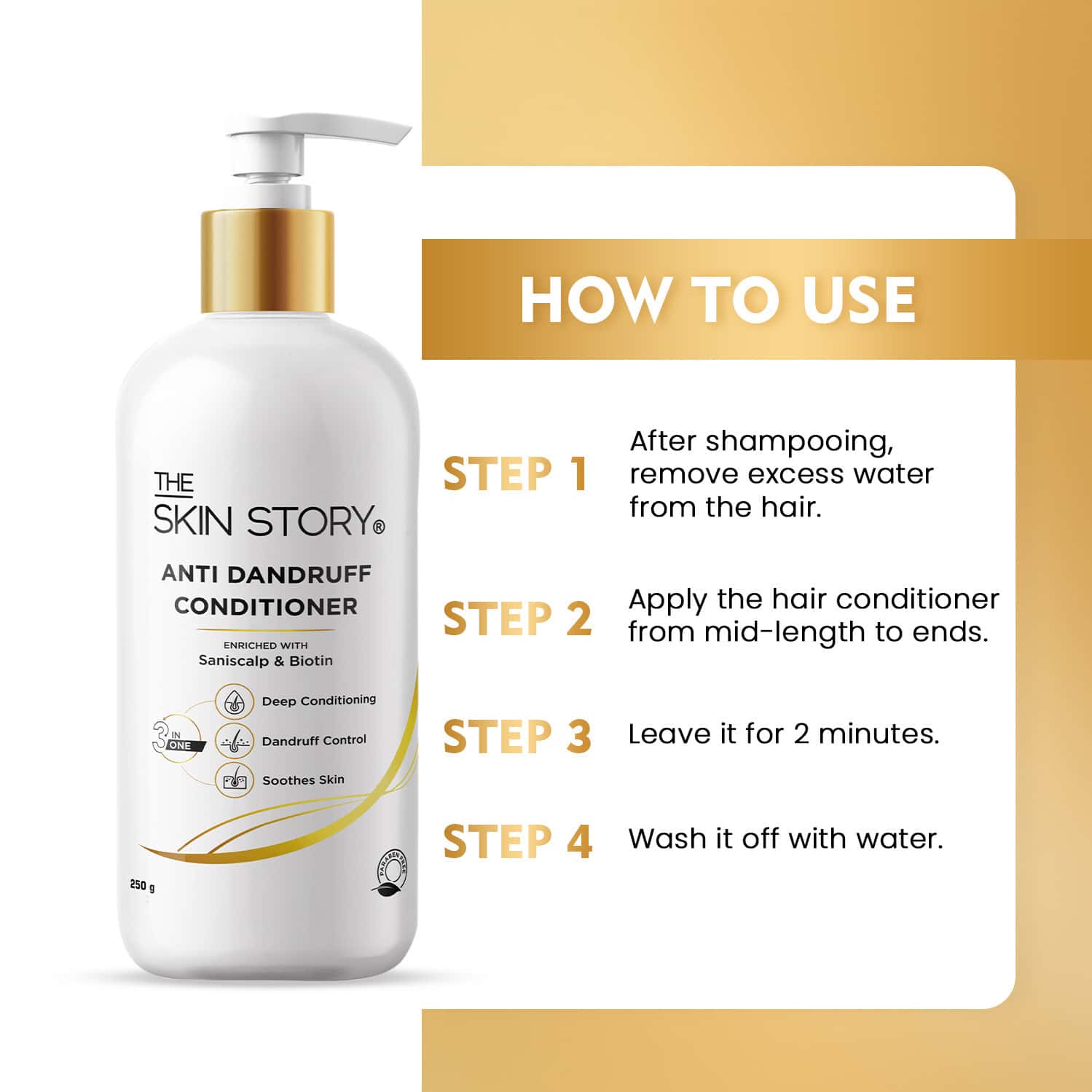 Buy THE SKIN STORY ANTI DANDRUFF CONDITIONER, 250G Online & Get Upto 60 ...